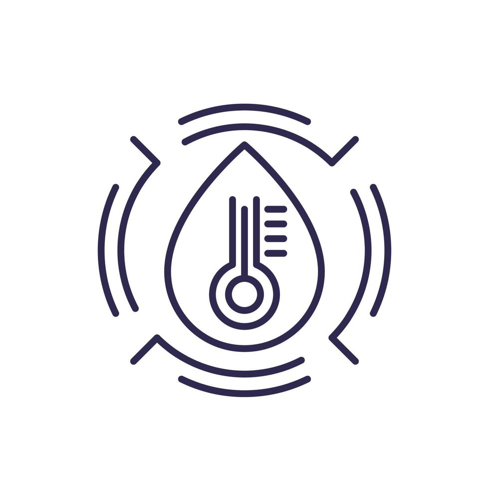 water temperature line icon with thermometer 10135689 Vector Art at ... water temperature line icon with thermometer 10135689 Vector Art at ...