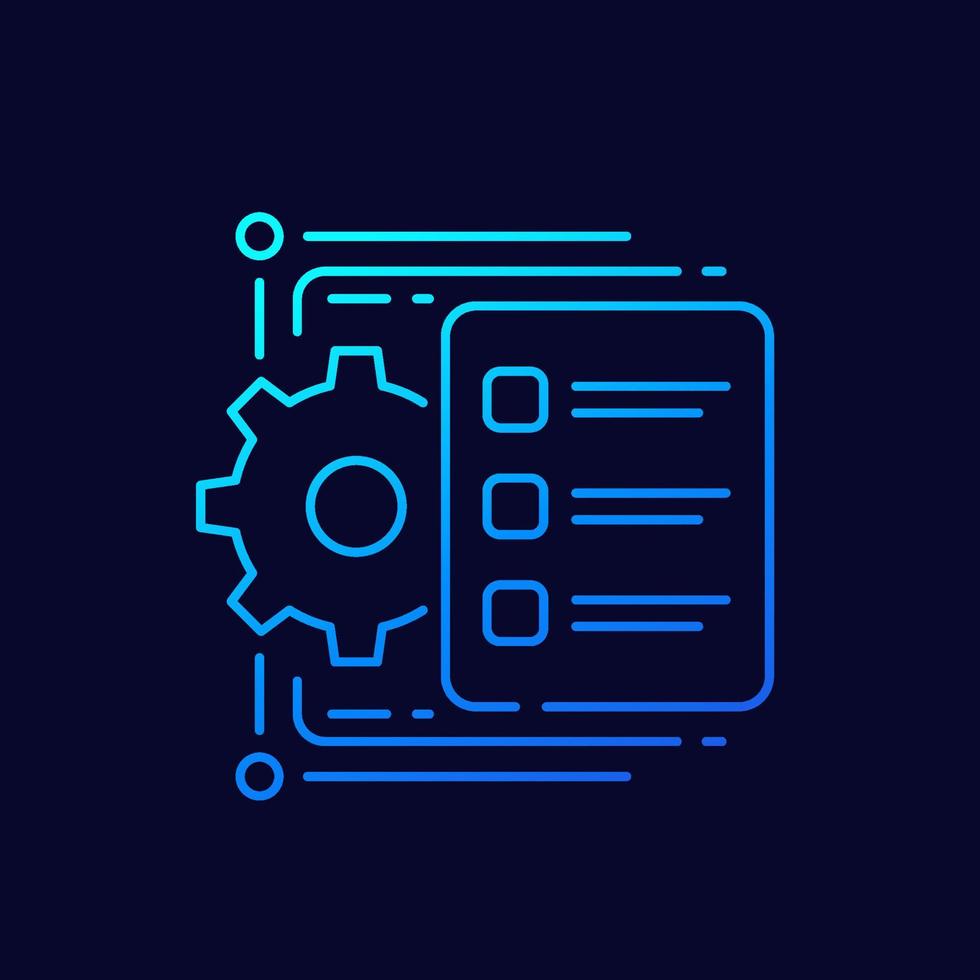 workflow or project line vector icon 10135972 Vector Art at Vecteezy