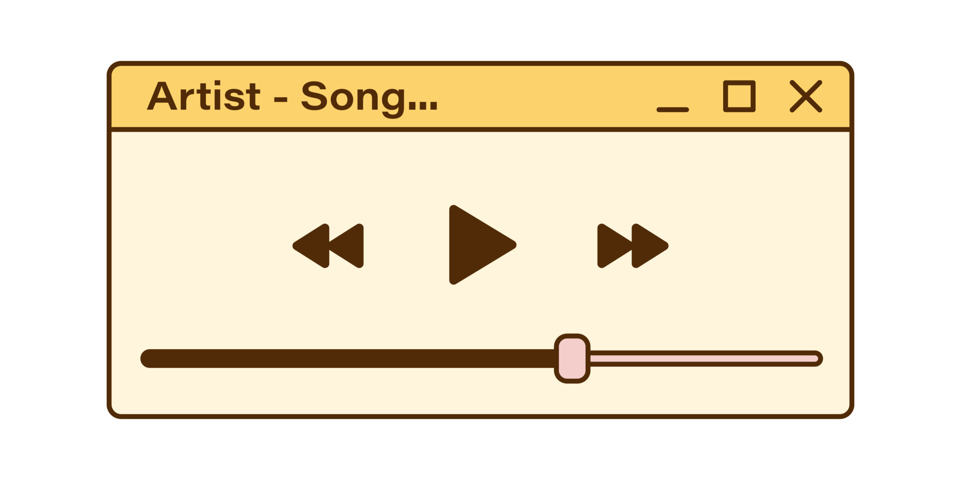 Vector retro audio player window. Nostalgic UI. Retro vaporwave ... Vector retro audio player window. Nostalgic UI. Retro vaporwave ...