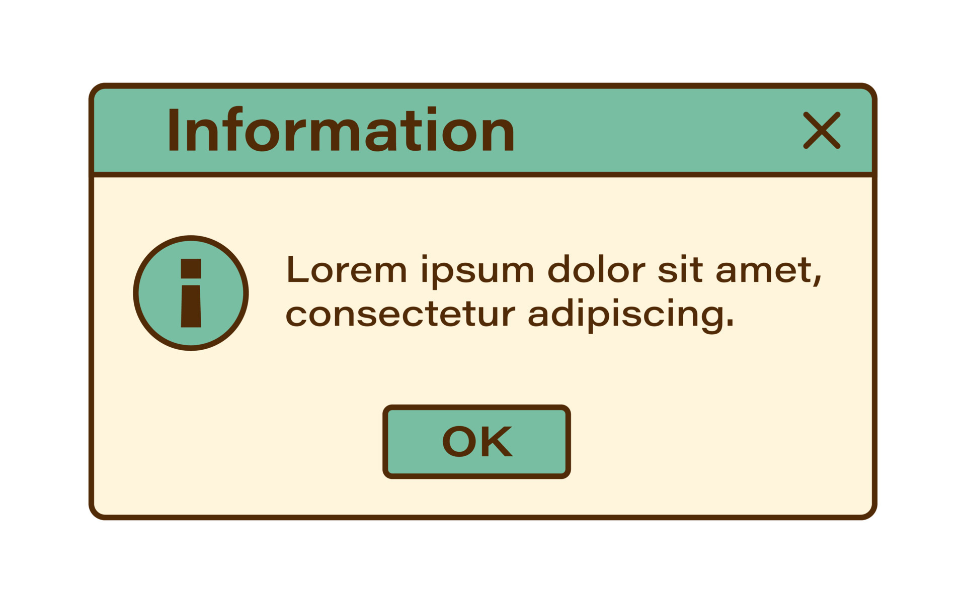 Vector retro vaporwave modal window. Vintage information dialog windows ... Vector retro vaporwave modal window. Vintage information dialog windows ...