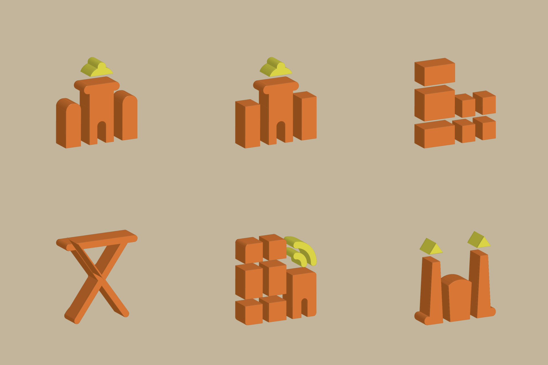 Set of 3D buildings vector design 10137061 Vector Art at Vecteezy