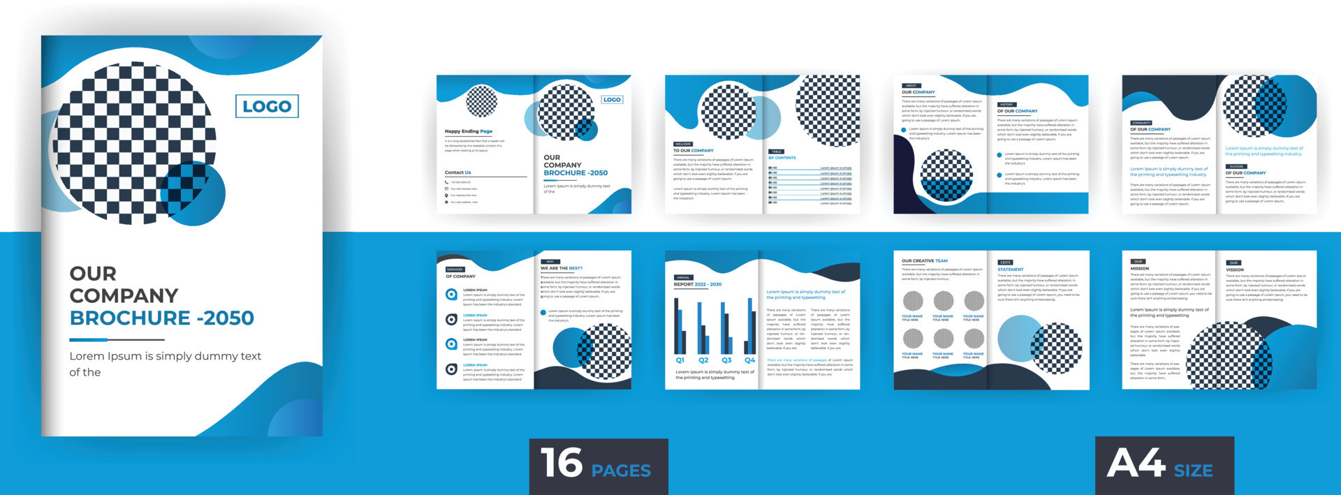 Multipurpose 16-page brochure design, Creative corporate bi-fold ... Multipurpose 16-page brochure design, Creative corporate bi-fold ...
