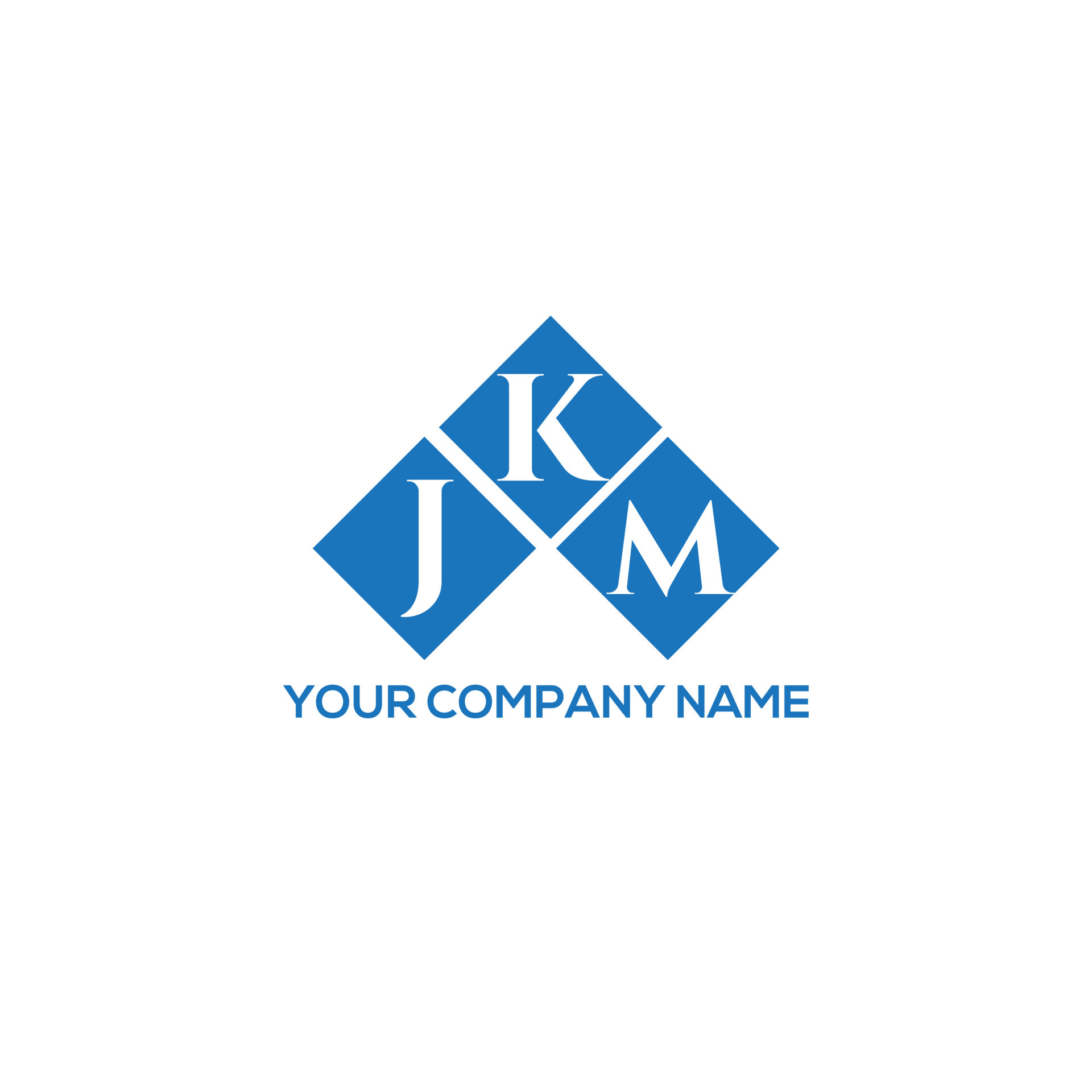 jkm letter design.jkm letter logo design sobre fondo blanco. concepto de logotipo de letra de ...