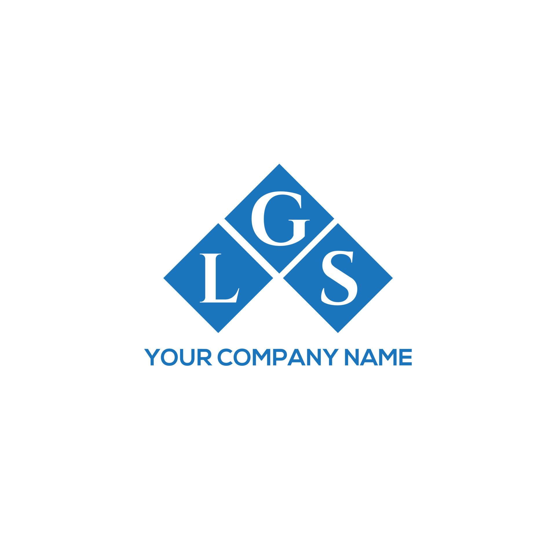 LGS letter logo design on WHITE background. LGS creative initials letter logo concept. LGS ...