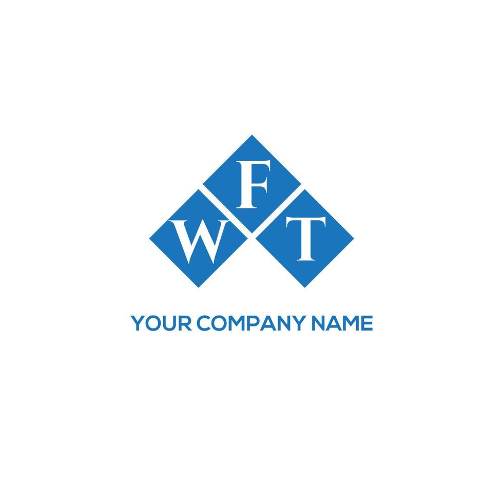 WFT letter logo design on WHITE background. WFT creative initials letter logo concept. WFT ...