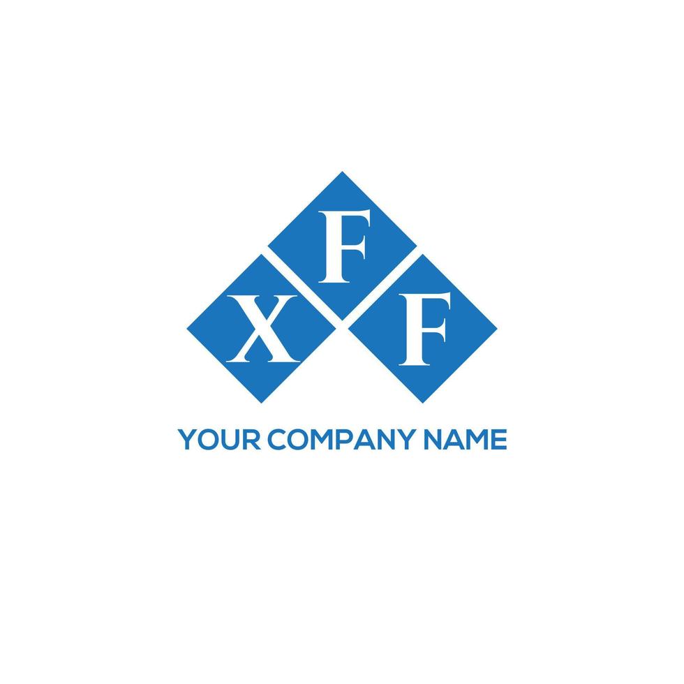 XFF letter logo design on WHITE background. XFF creative initials letter logo concept. XFF ...