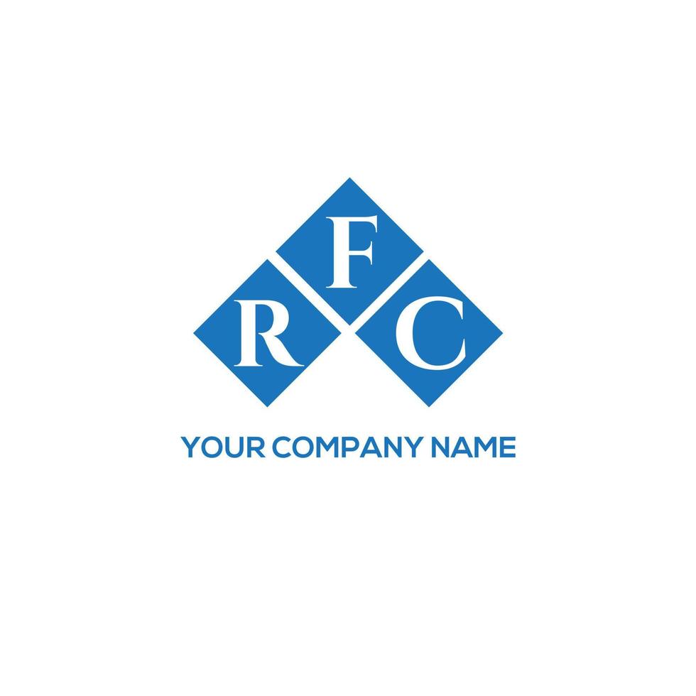 diseño de logotipo de letra frc sobre fondo blanco. concepto de logotipo de letra de iniciales ...