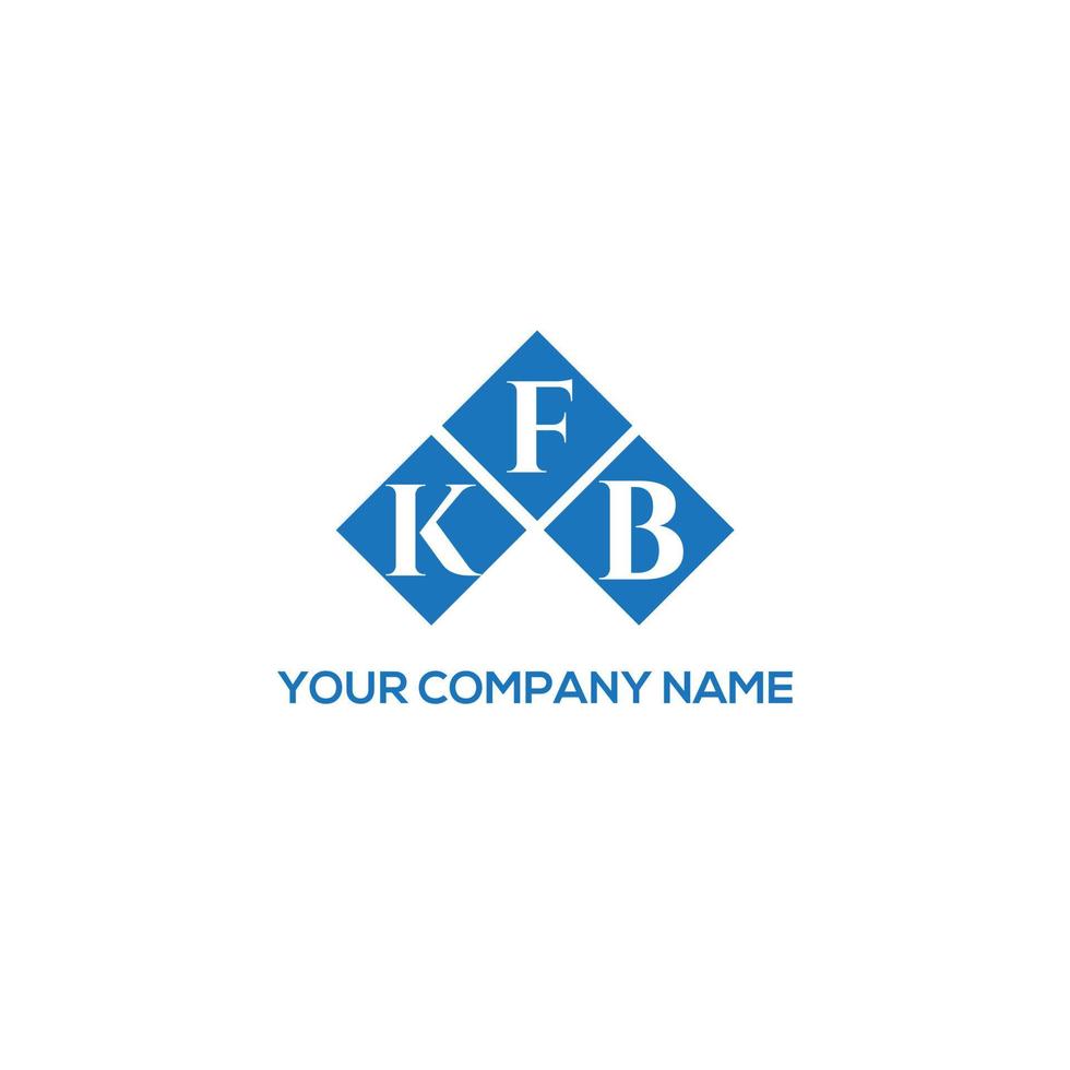 KFB letter logo design on WHITE background. KFB creative initials letter logo concept. KFB ...