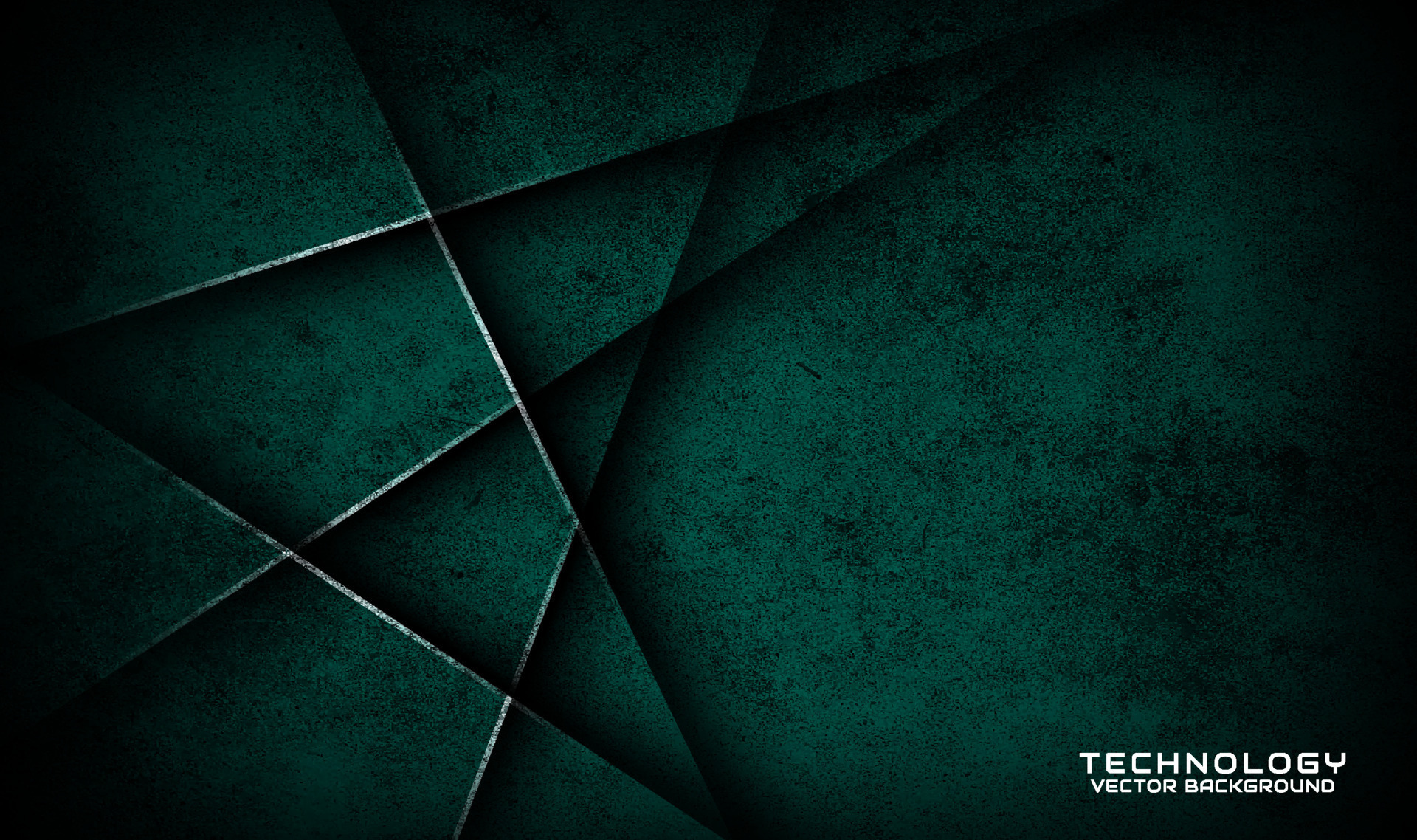3d Green Technology Abstract Background Overlap Layer On Dark Space