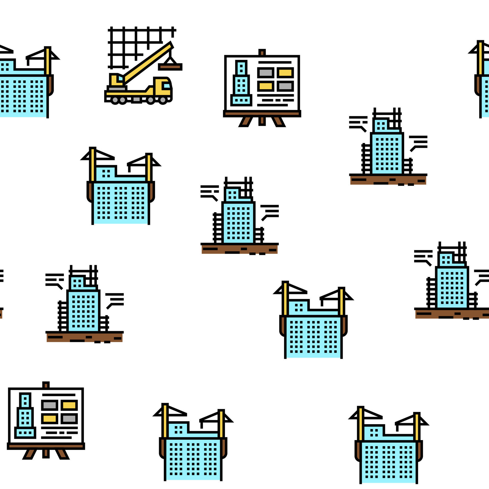 Building Construction Vector Seamless Pattern 10142896 Vector Art at ... Building Construction Vector Seamless Pattern 10142896 Vector Art at ...