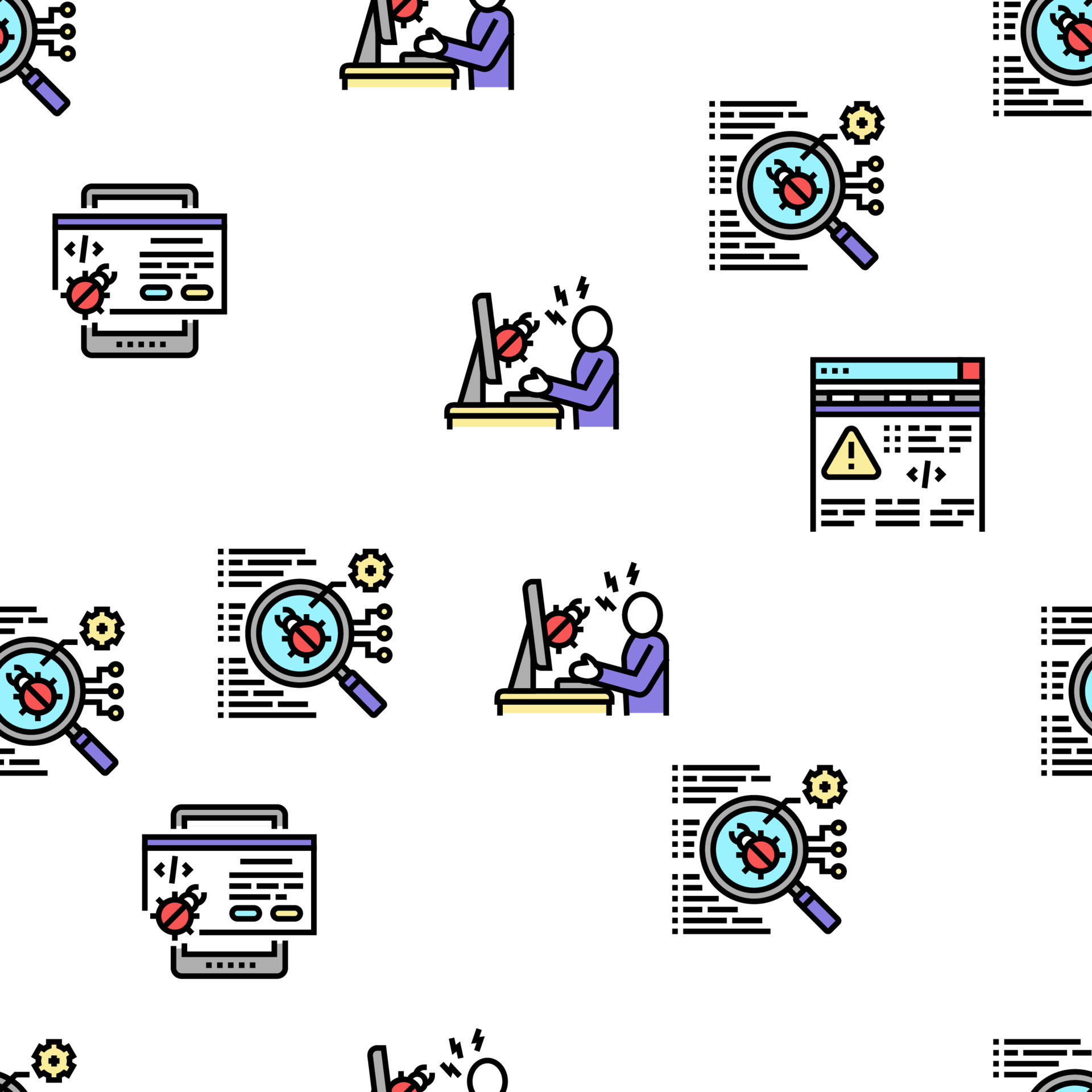 Debug Research And Fix Vector Seamless Pattern 10142915 Vector Art at ... Debug Research And Fix Vector Seamless Pattern 10142915 Vector Art at ...