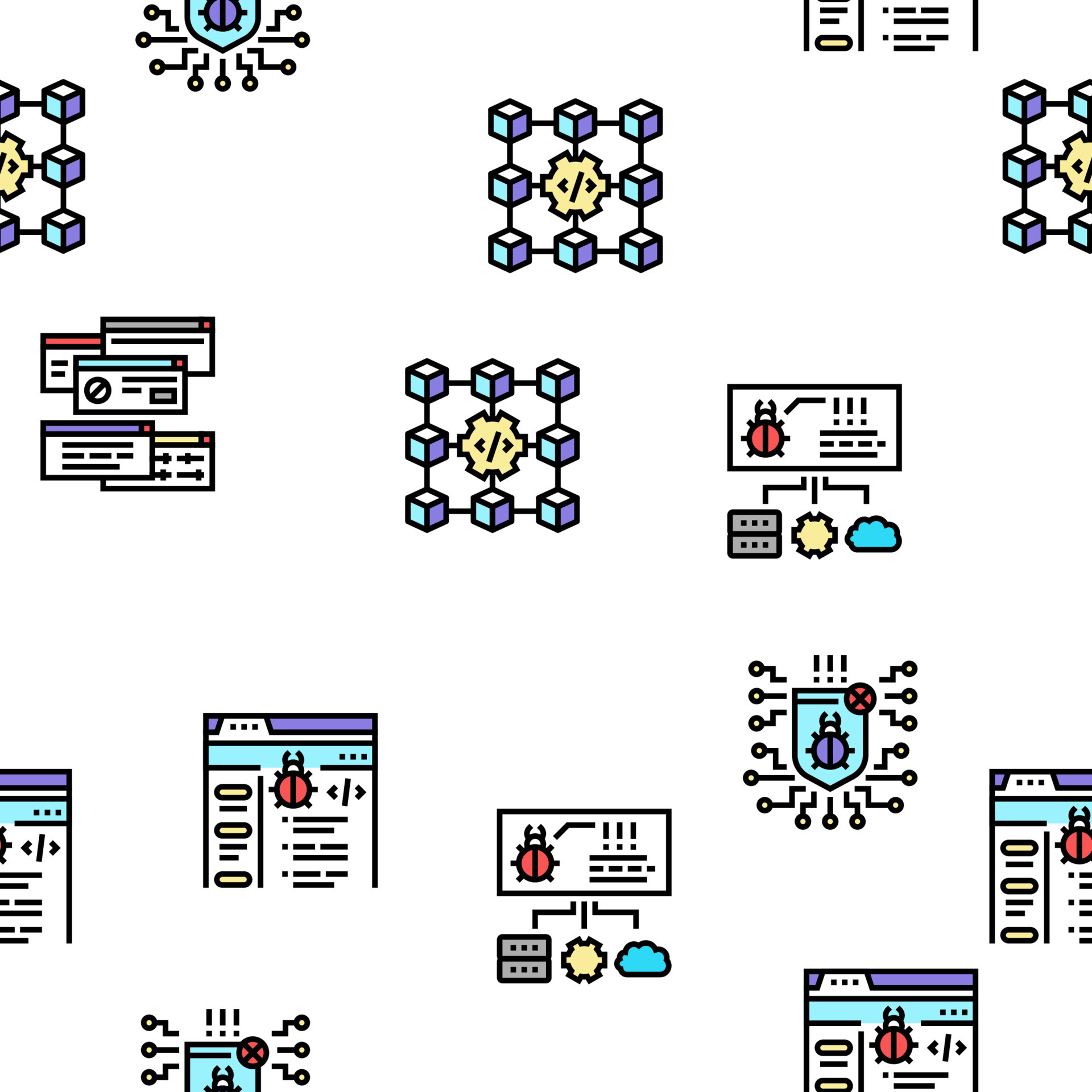 Debug Research And Fix Vector Seamless Pattern 10144153 Vector Art at ... Debug Research And Fix Vector Seamless Pattern 10144153 Vector Art at ...