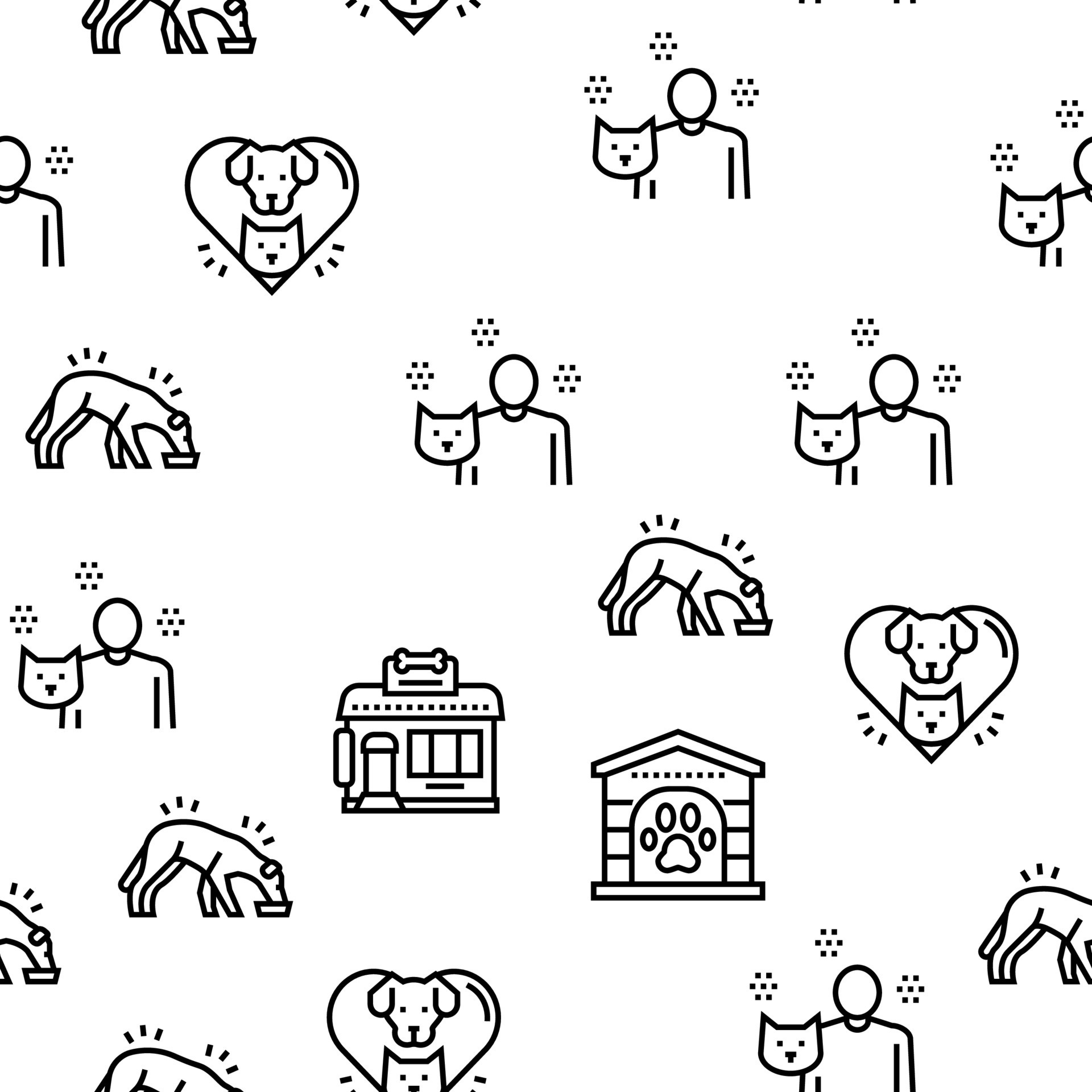 Animal Pet Shelter Vector Seamless Pattern 10144492 Vector Art At Vecteezy animal-pet-shelter-vector-seamless-pattern-10144492-vector-art-at-vecteezy