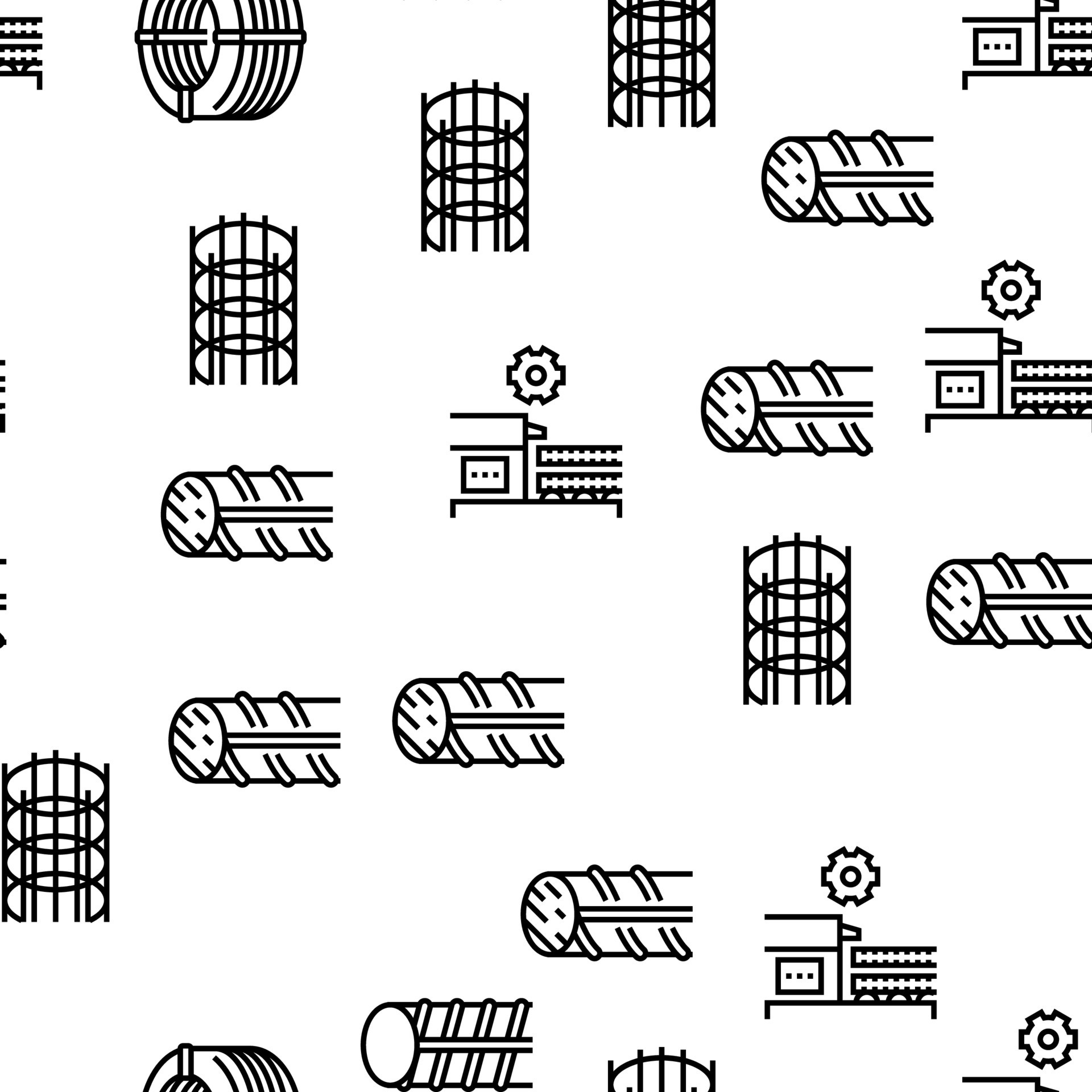 Rebar Construction Vector Seamless Pattern 10144611 Vector Art At Vecteezy