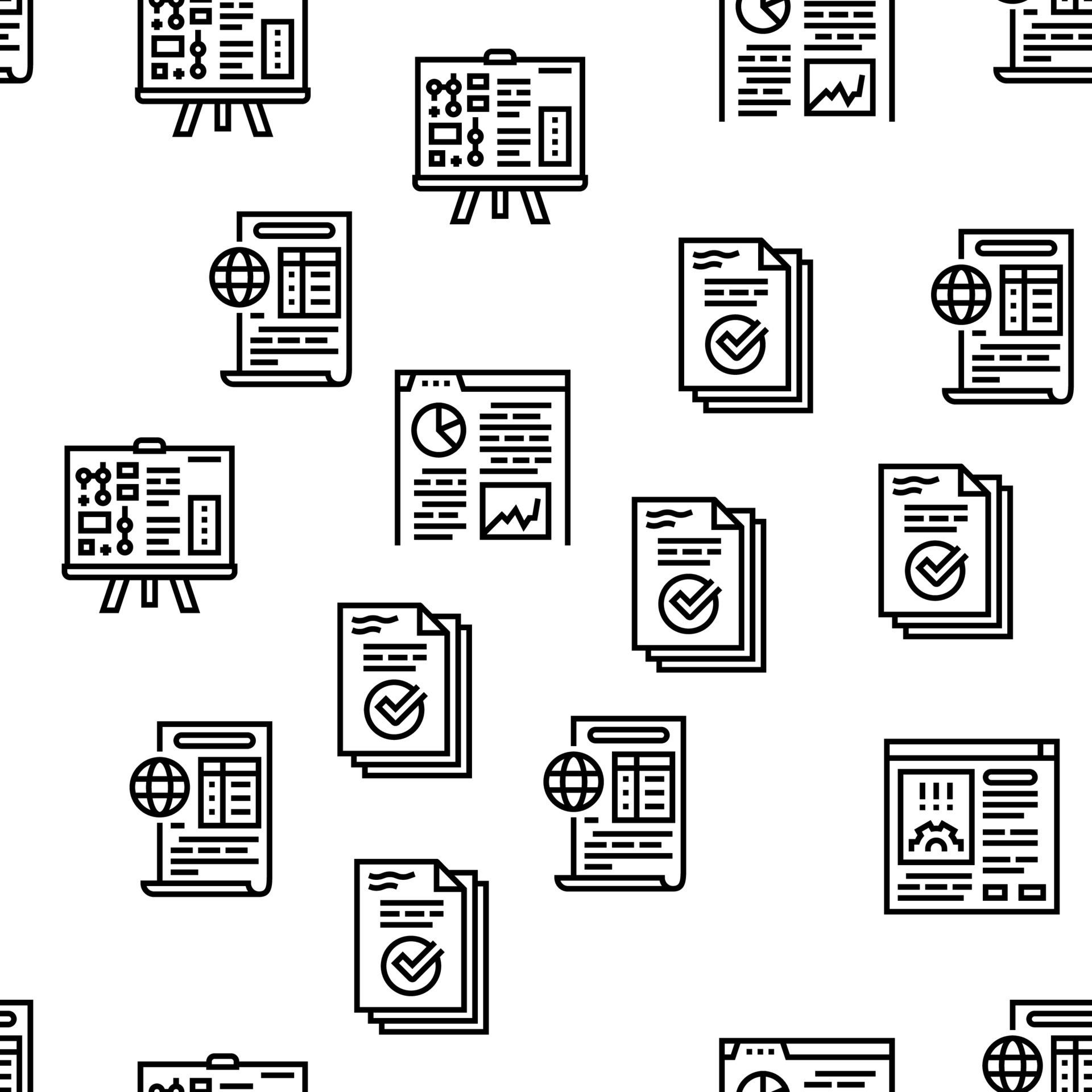 Reports Documentation Vector Seamless Pattern 10145100 Vector Art At