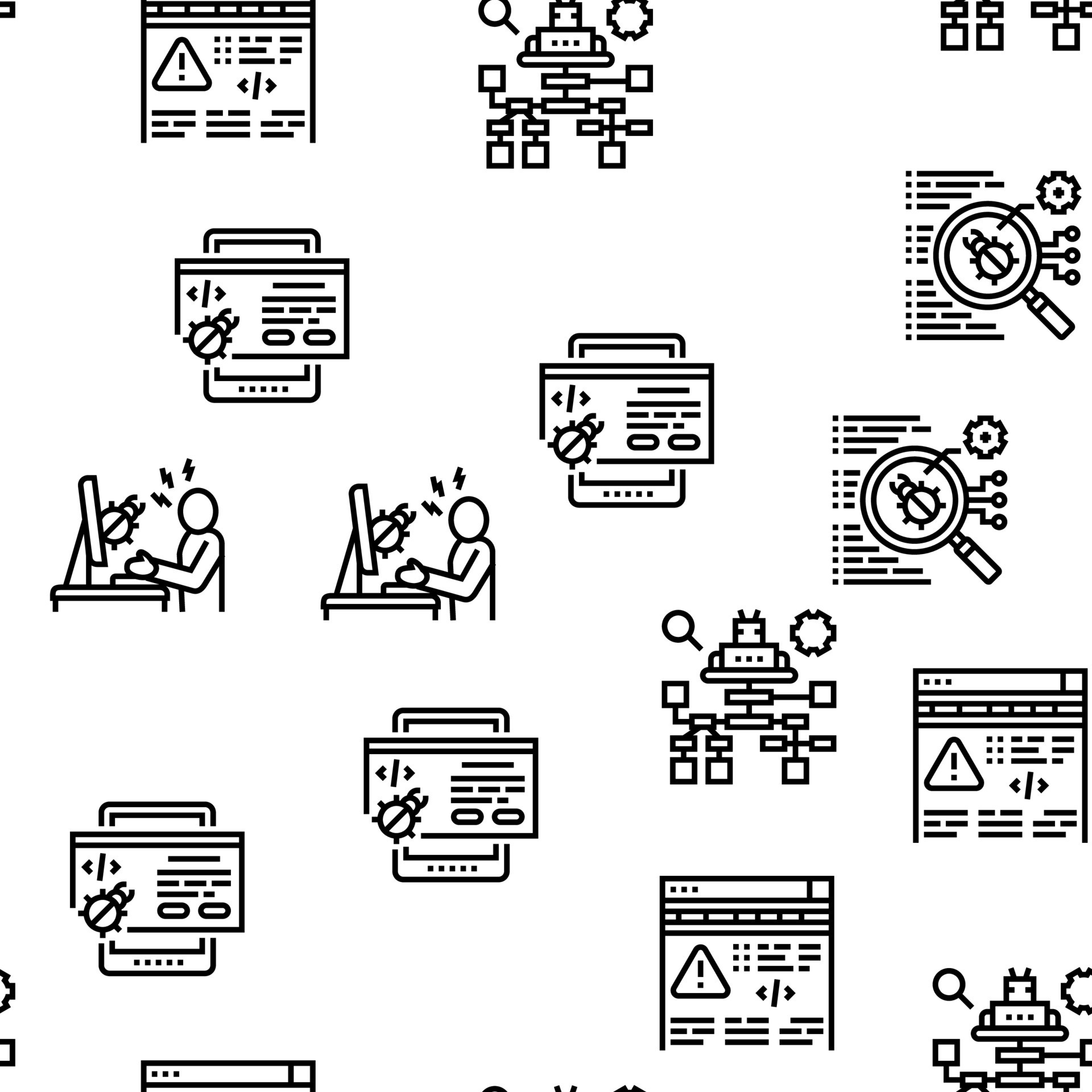 Debug Research And Fix Vector Seamless Pattern 10145183 Vector Art At Vecteezy