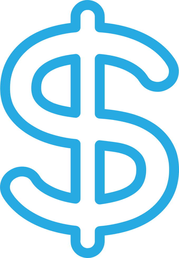 Dollar Sign Blue Png