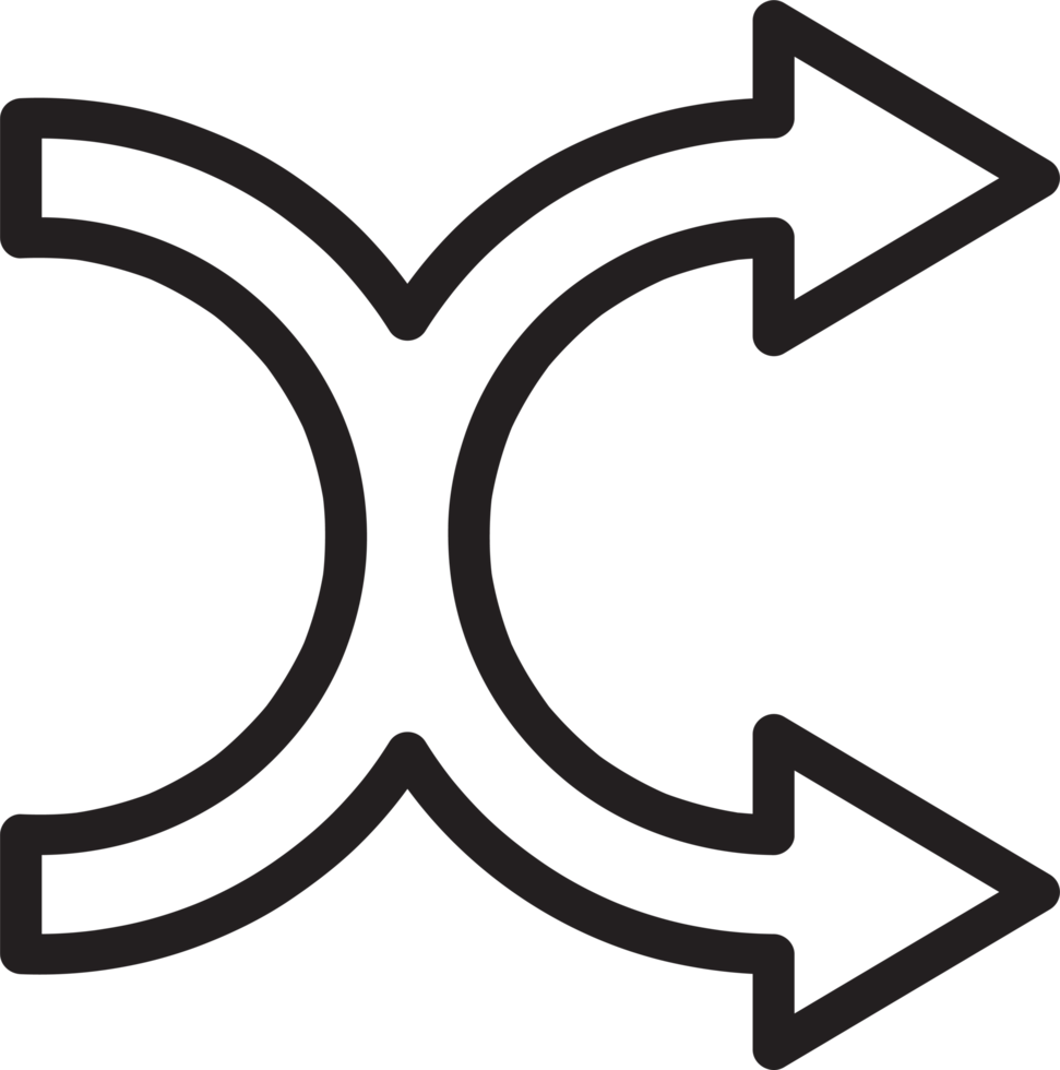 Shuffle Icon Sign Symbol Design 10148277 Png