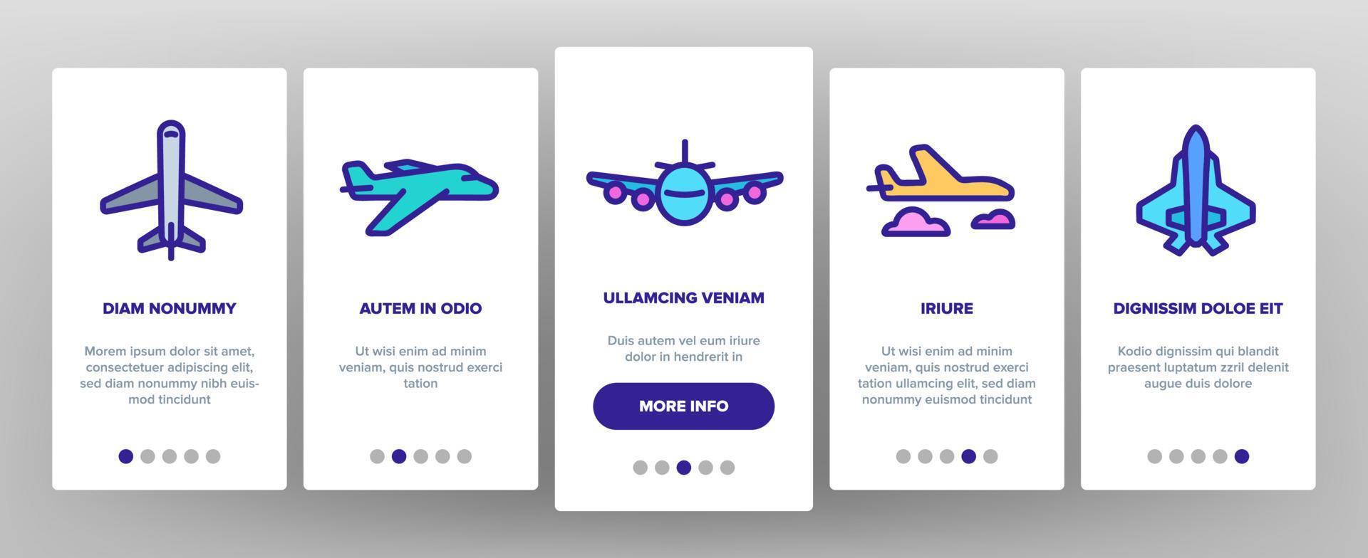 Aircraft Elements Vector Onboarding 10149167 Vector Art At Vecteezy