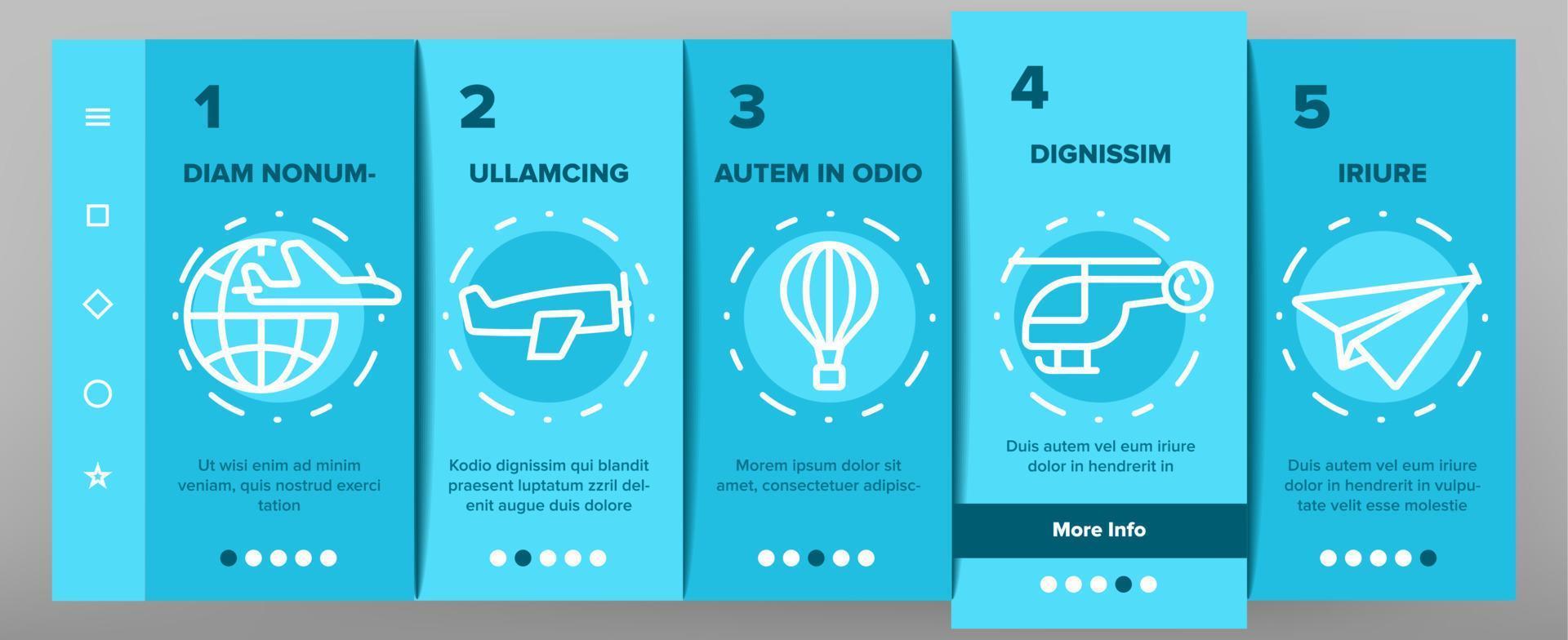 Aircraft Elements Vector Onboarding 10149191 Vector Art At Vecteezy