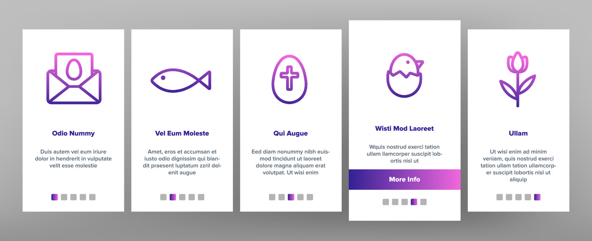 Happy Easter Elements Vector Onboarding 10150397 Vector Art At Vecteezy