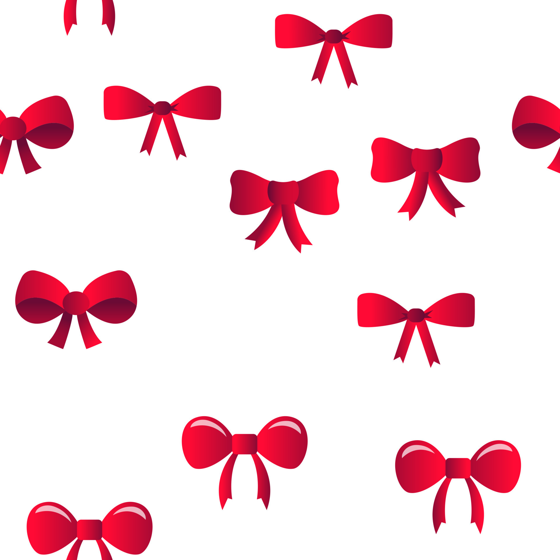 Red Bow And Ribbon Vector Seamless Pattern 10150682 Vector Art at Vecteezy