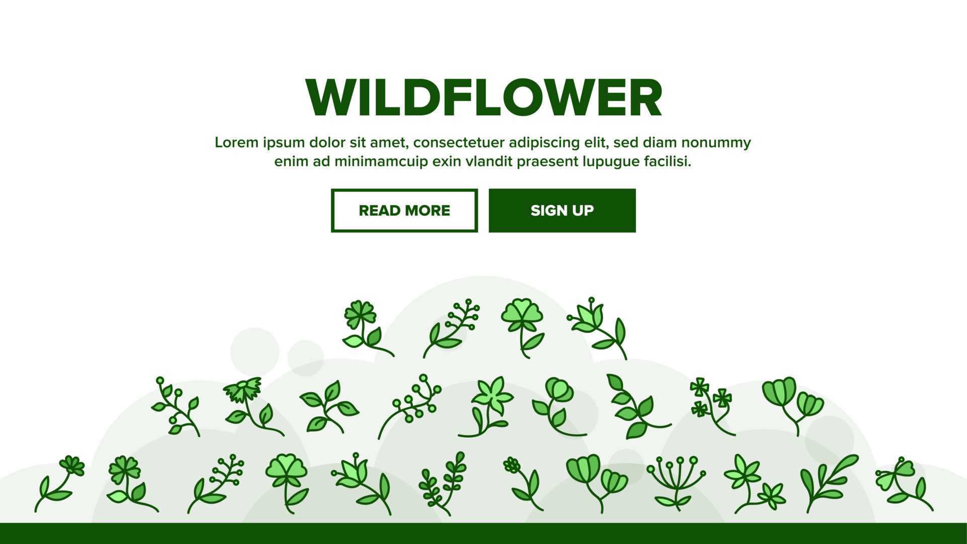Wildflower Natural Landing Header Vector 10151258 Vector Art at Vecteezy Wildflower Natural Landing Header Vector 10151258 Vector Art at Vecteezy