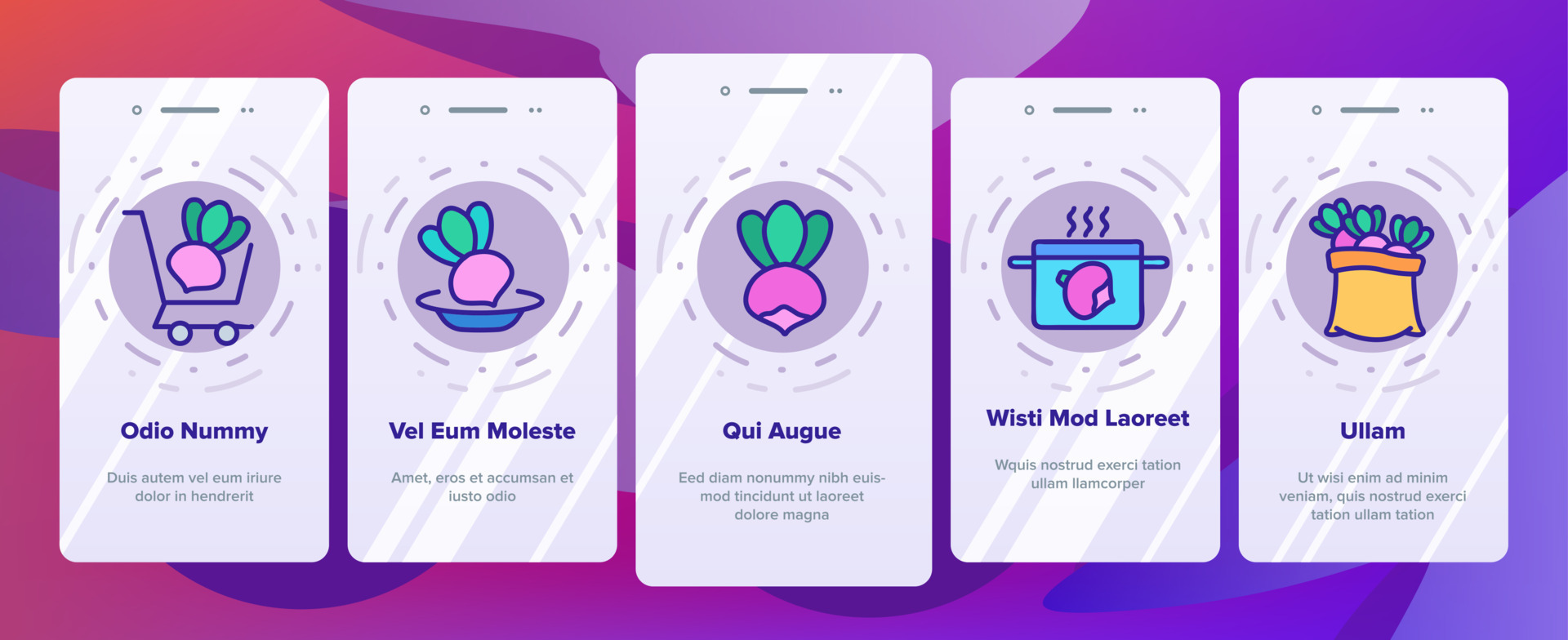 Turnip Agricultural Vegetable Onboarding Icons Set Vector 10151369 ... Turnip Agricultural Vegetable Onboarding Icons Set Vector 10151369 ...