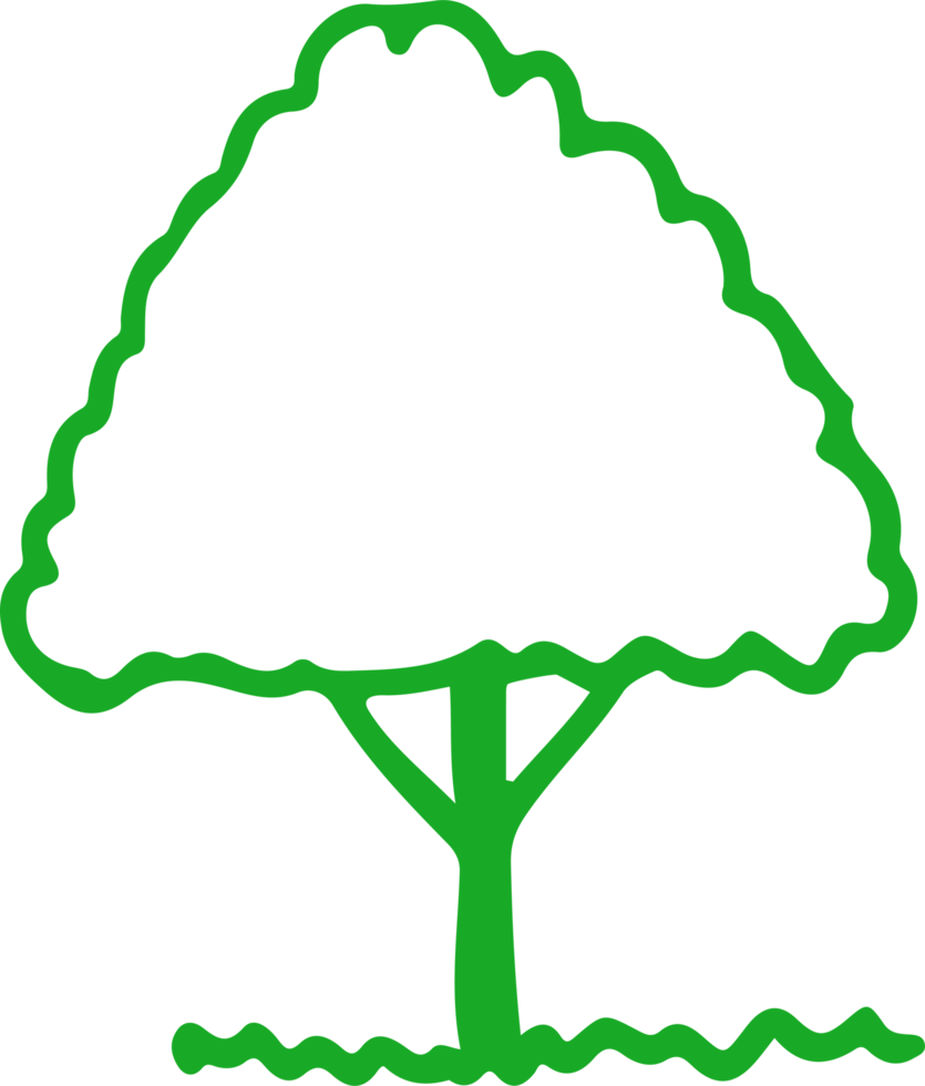 Hand drawn tree icon sign symbol design 10152440 PNG