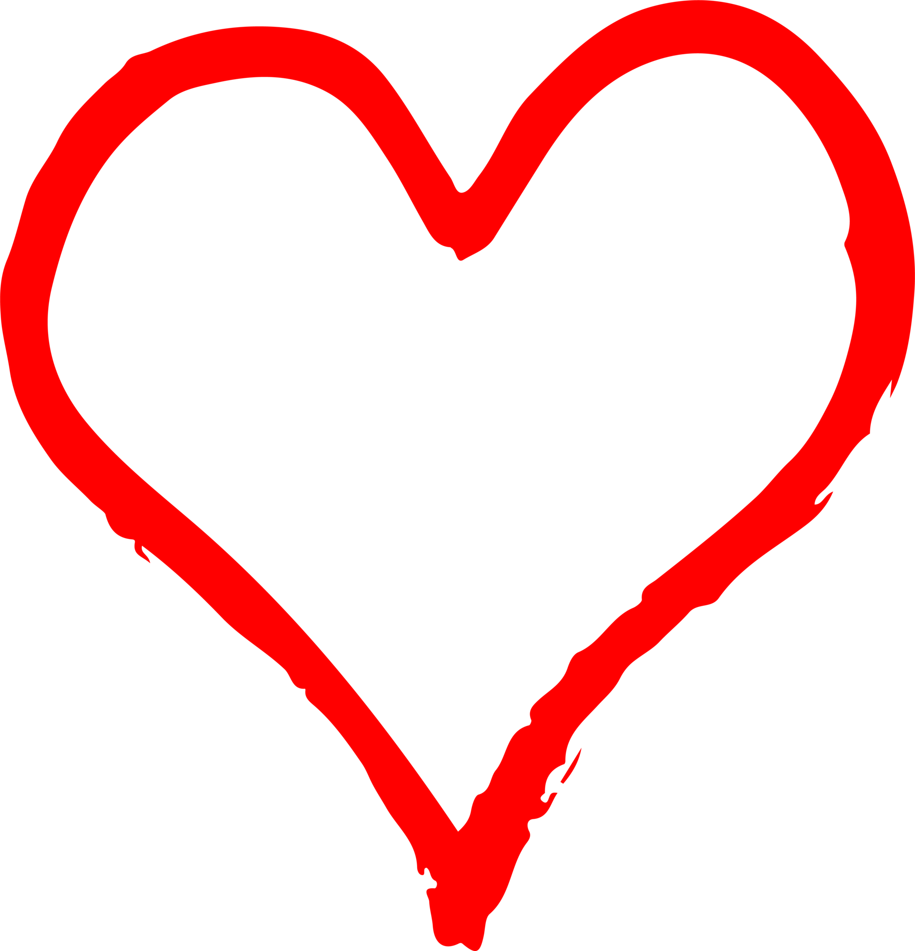 Hand Draw Heart Icon Love Sign Design 10153600 Png