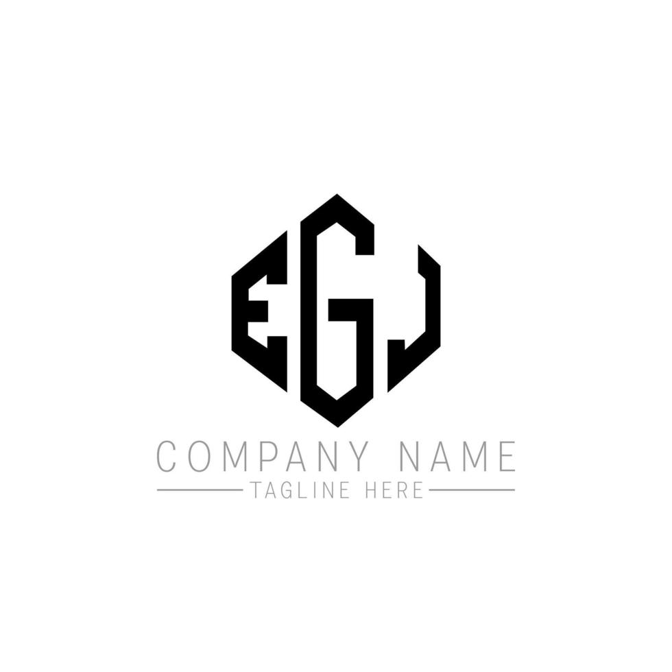 Diseño De Logotipo De Letra Egj Con Forma De Polígono Diseño De