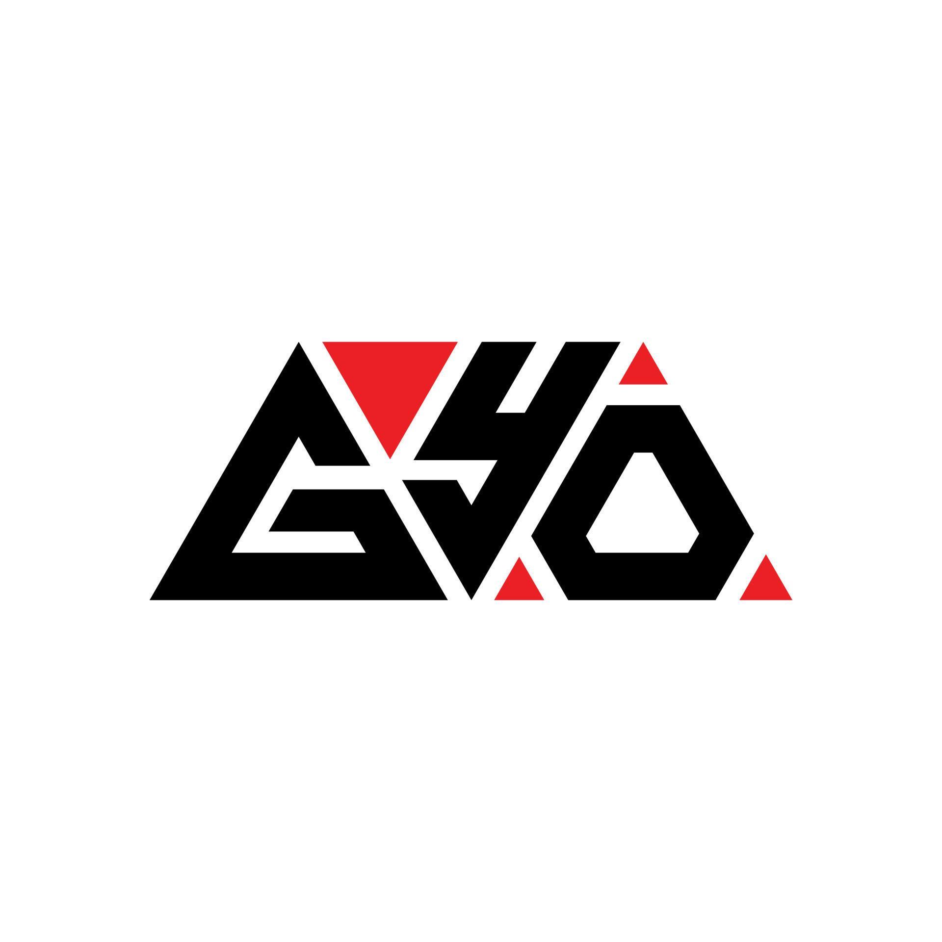 Gyo Triangle Letter Logo Design With Triangle Shape Gyo Triangle Logo