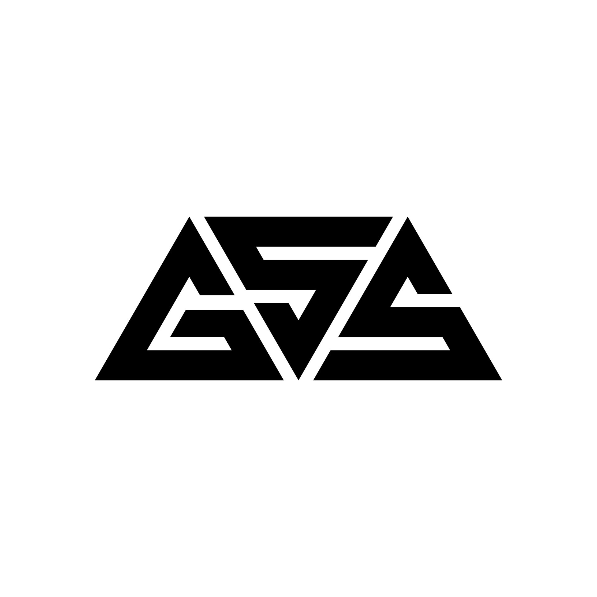 Gss Triangle Letter Logo Design With Triangle Shape Gss Triangle Logo
