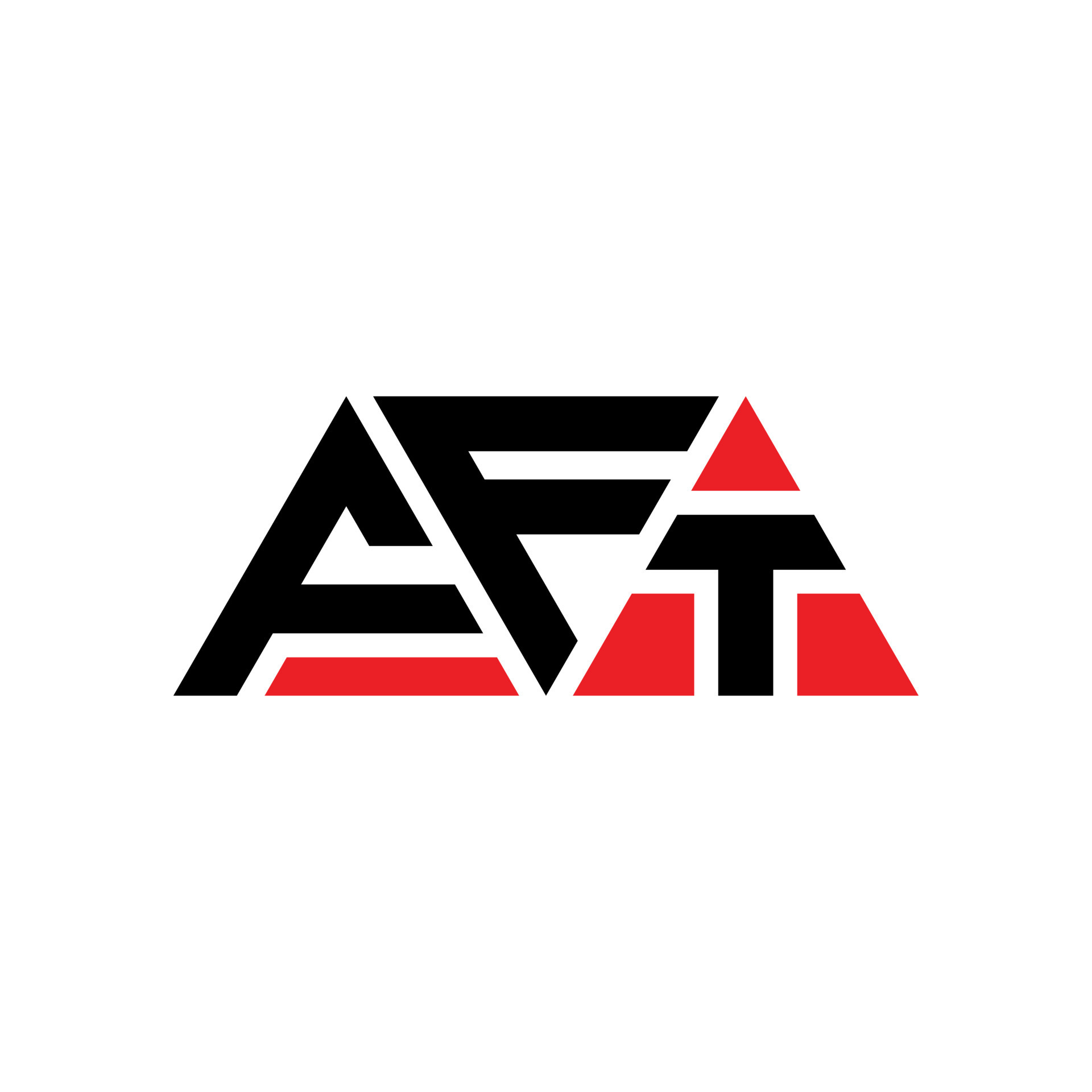 Fft Triangle Letter Logo Design With Triangle Shape Fft Triangle Logo