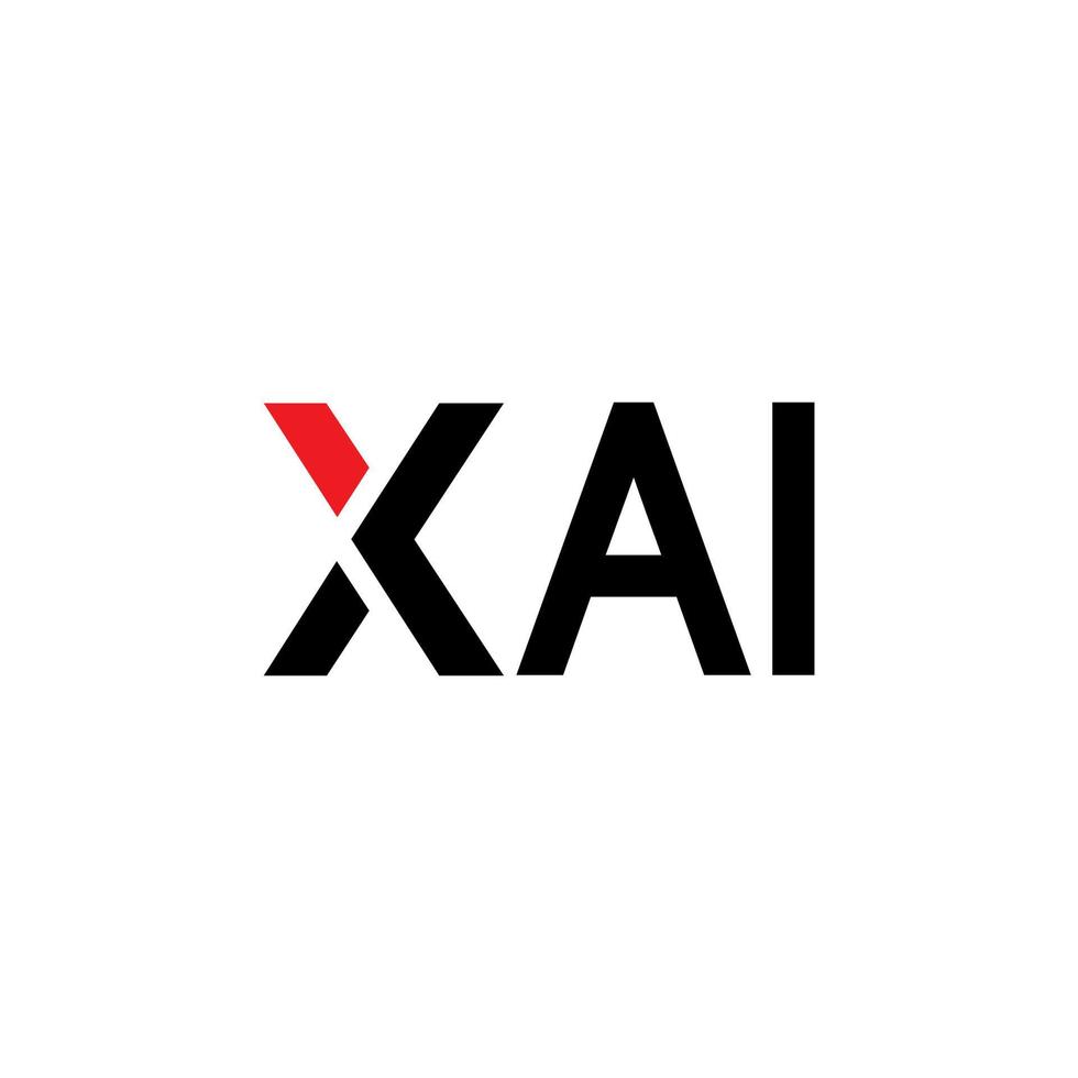 XAI letter logo design on WHITE background. XAI creative initials letter logo concept. XAI ...