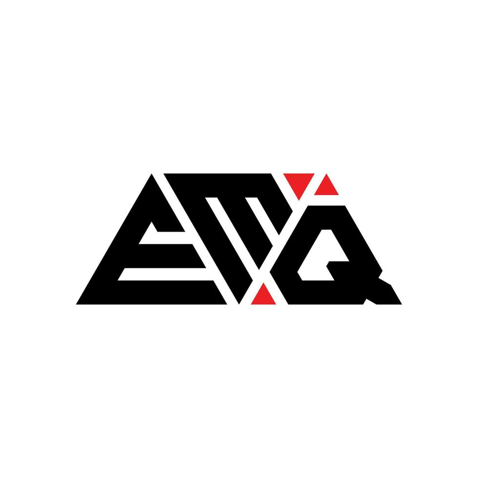 EMQ triangle letter logo design with triangle shape. EMQ triangle logo design monogram. EMQ ...