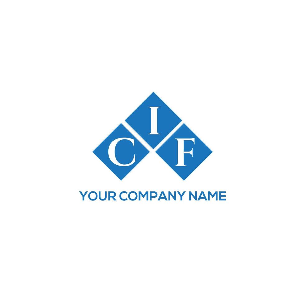 CIF letter logo design on WHITE background. CIF creative initials letter logo concept. CIF ...
