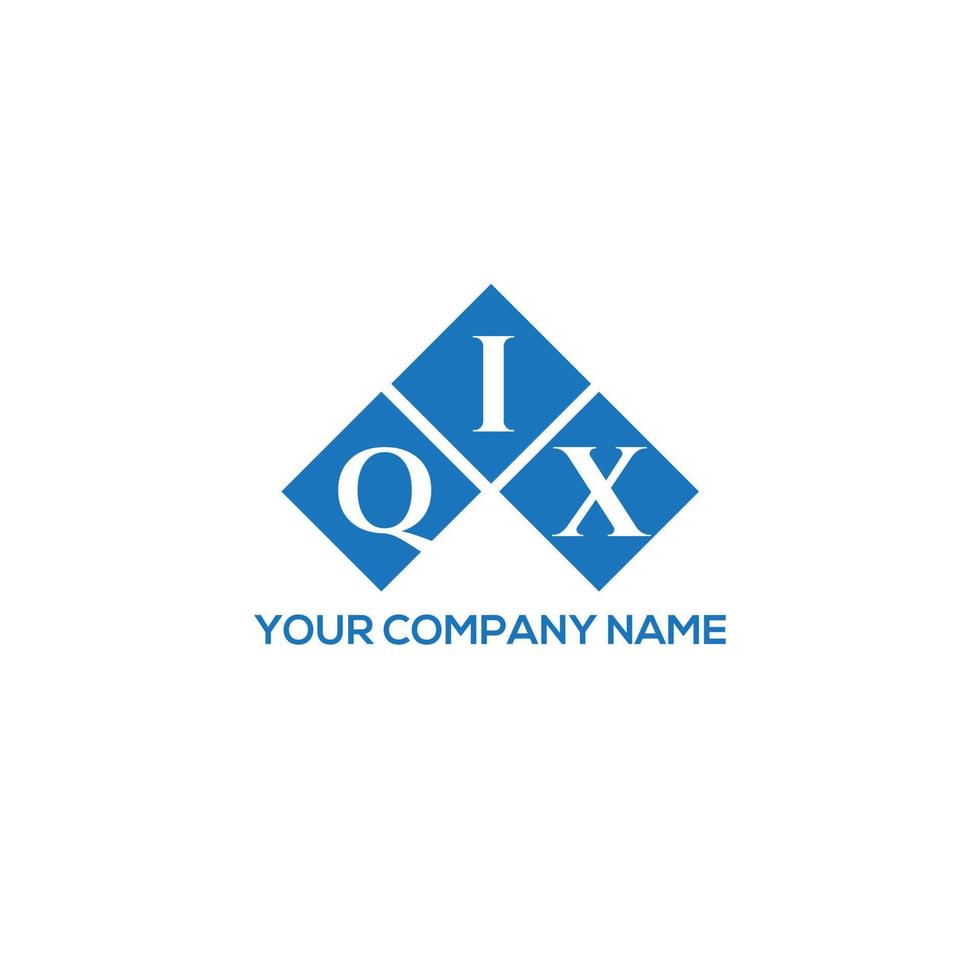 QIX letter logo design on WHITE background. QIX creative initials letter logo concept. QIX ...