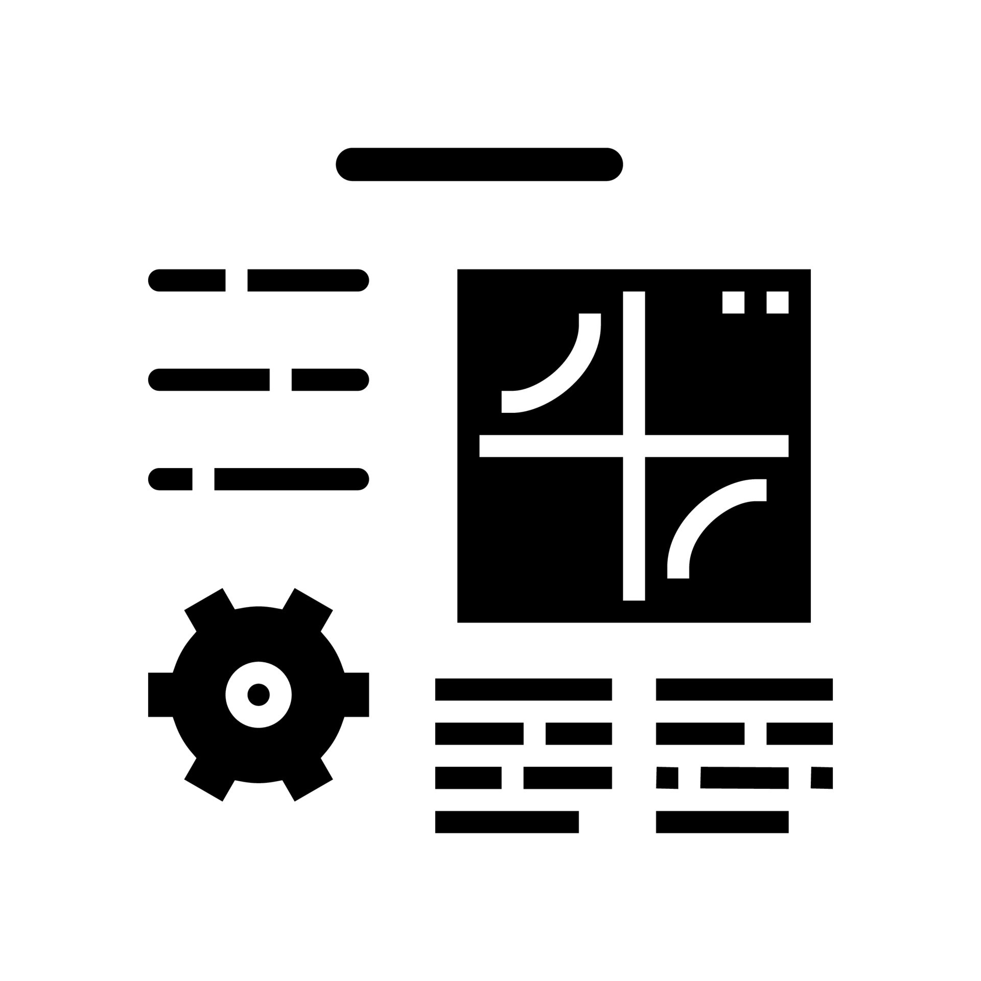 planning work process glyph icon vector illustration 10169353 Vector ...