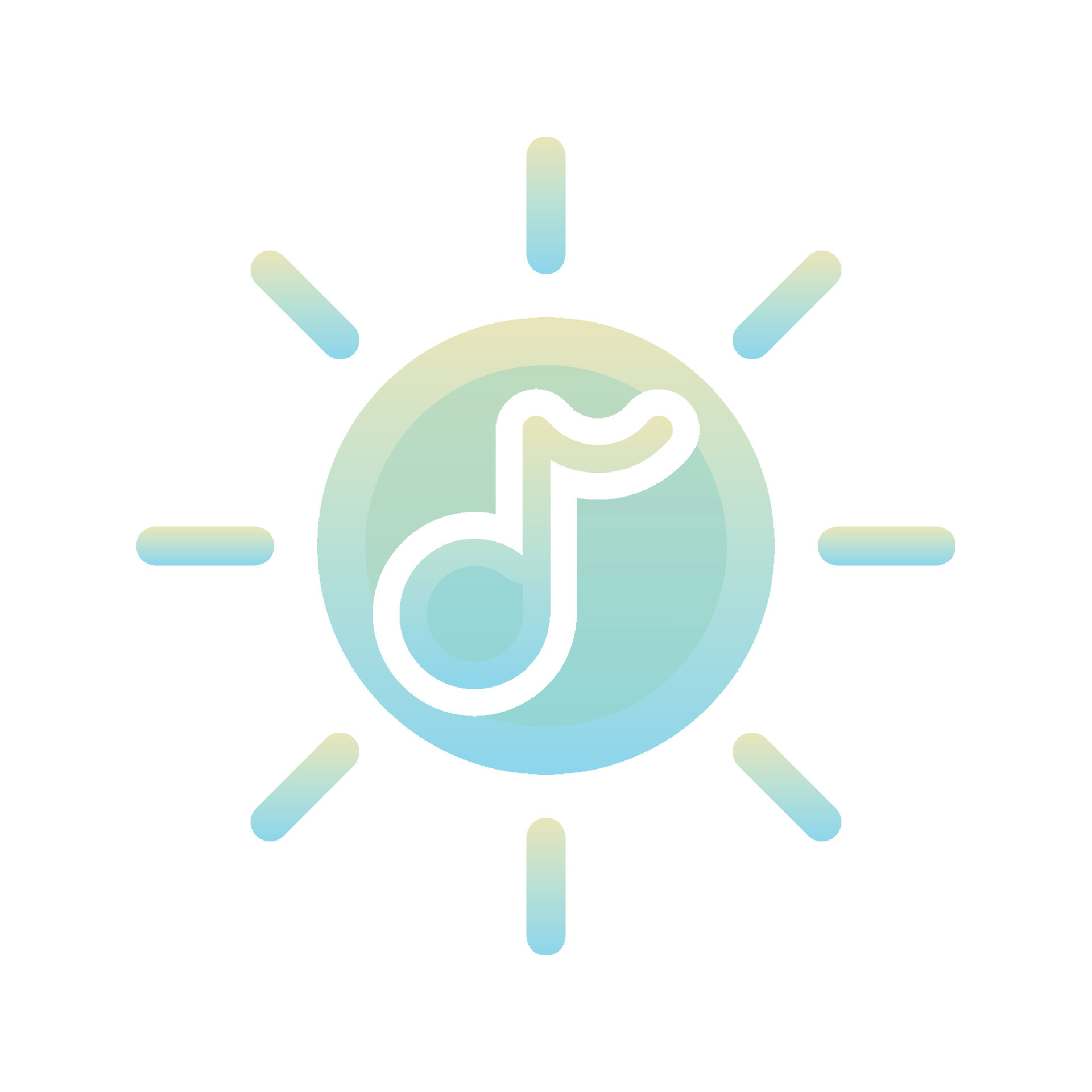sun music logo gradient design template icon element 10170521 Vector Art at Vecteezy