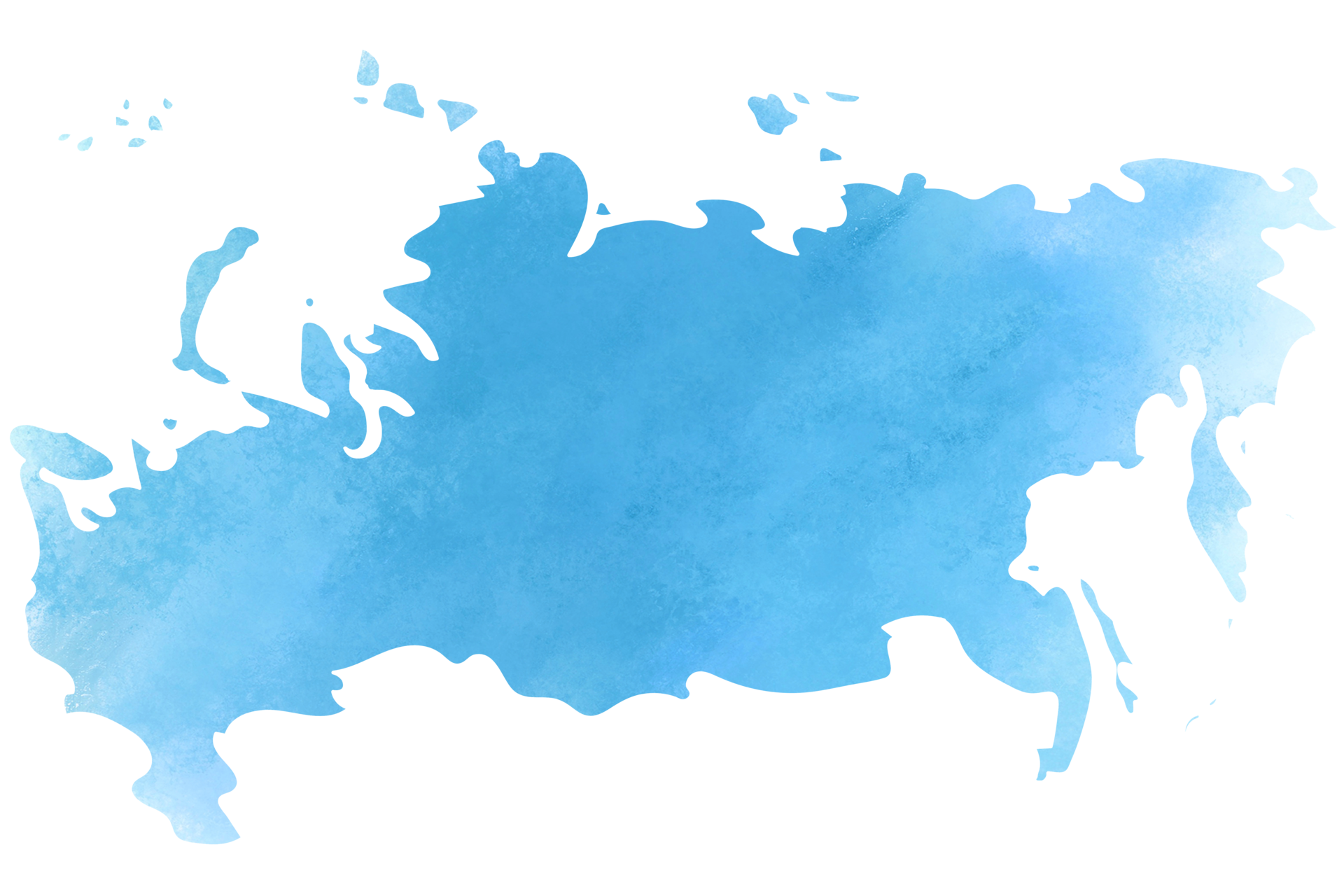 Colorful watercolor Russia map on transparent background. 10171048 PNG Colorful watercolor Russia map on transparent background. 10171048 PNG
