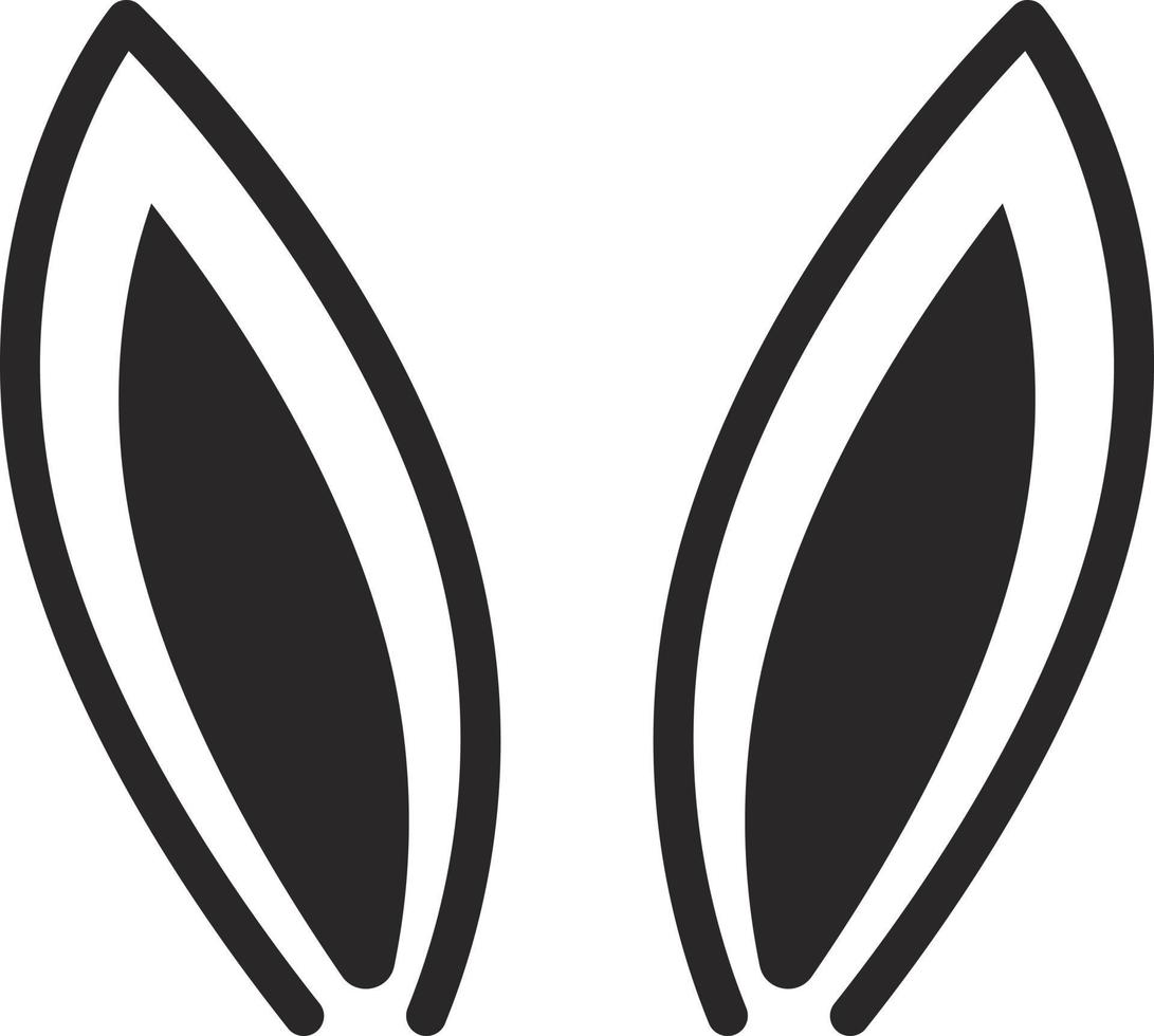Bunny Ears Icon Vector Illustration 10172069 Vector Art At Vecteezy