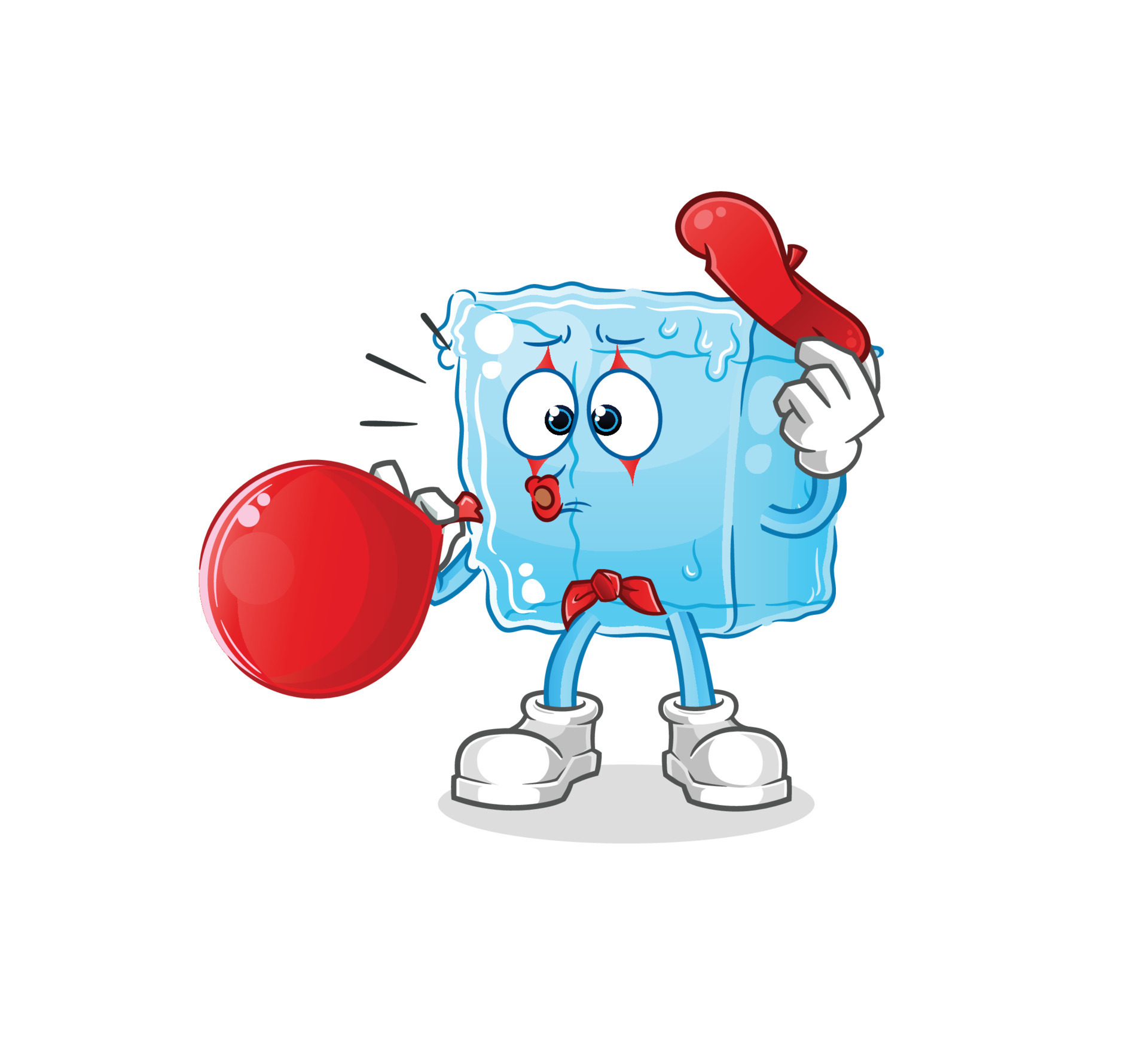 Ice Cube Melted Cartoon Vector 10173177 Vector Art At Vecteezy