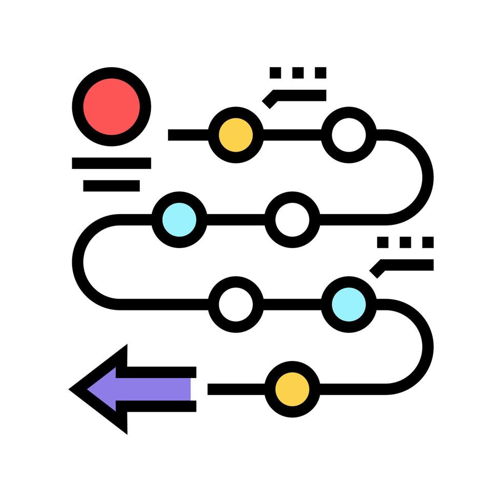 business plan stages color icon vector illustration 10173742 Vector Art ...