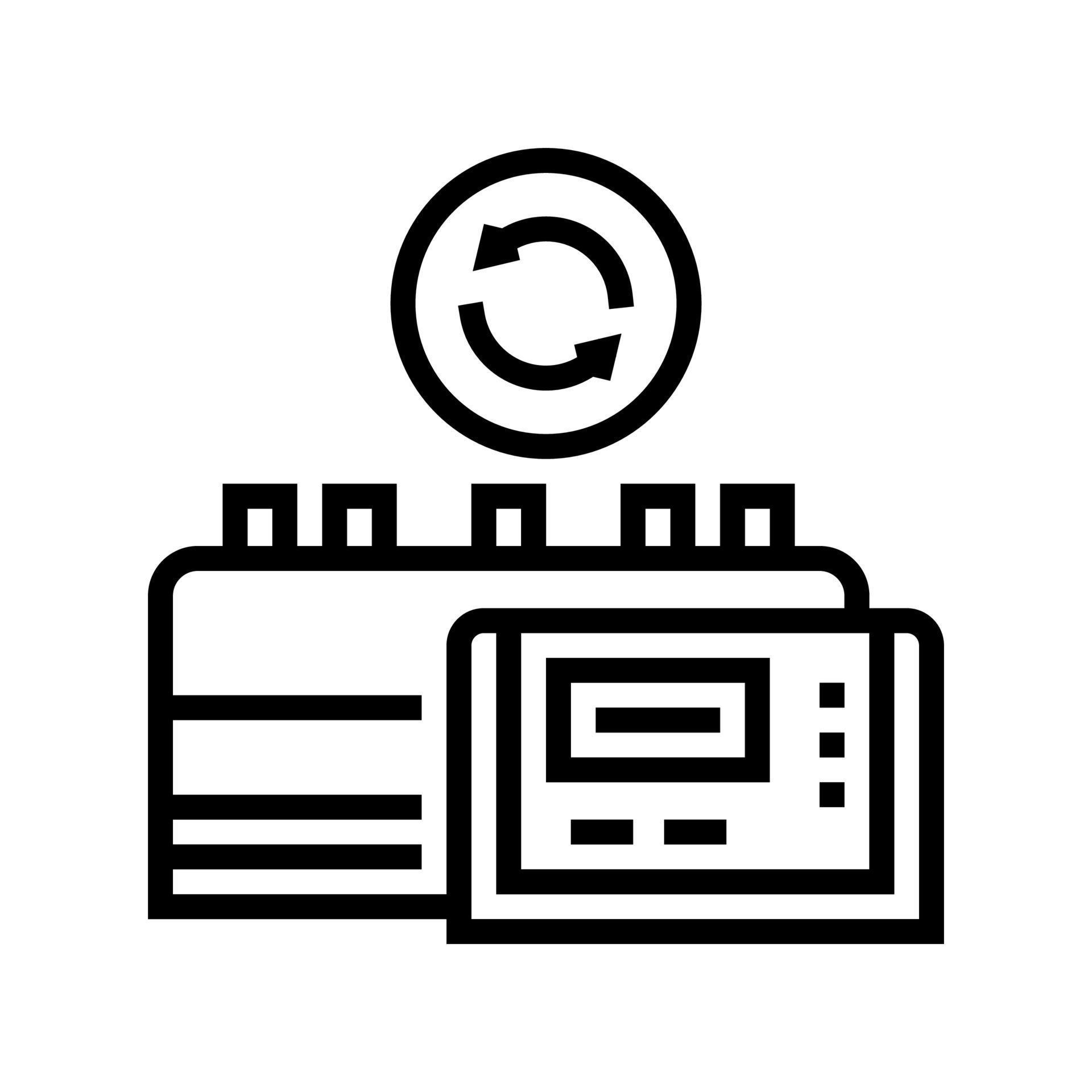 medicine factory equipment replacement line icon vector illustration ...
