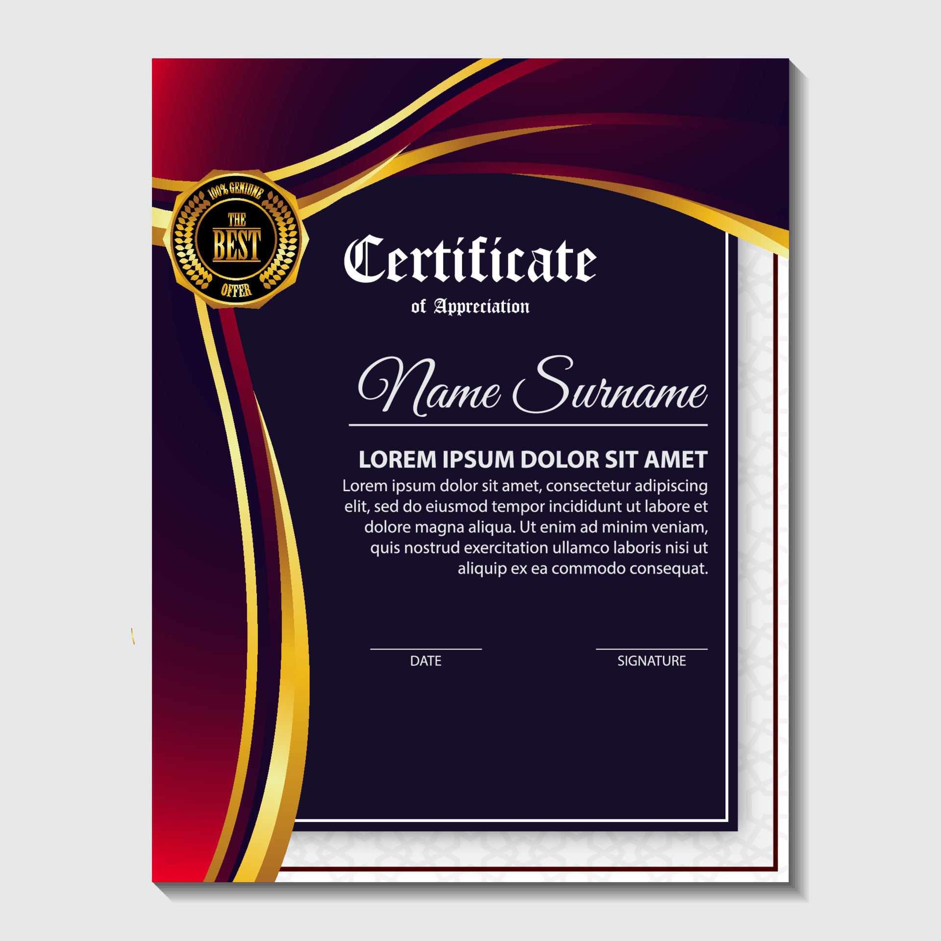 Design A Certificate Template