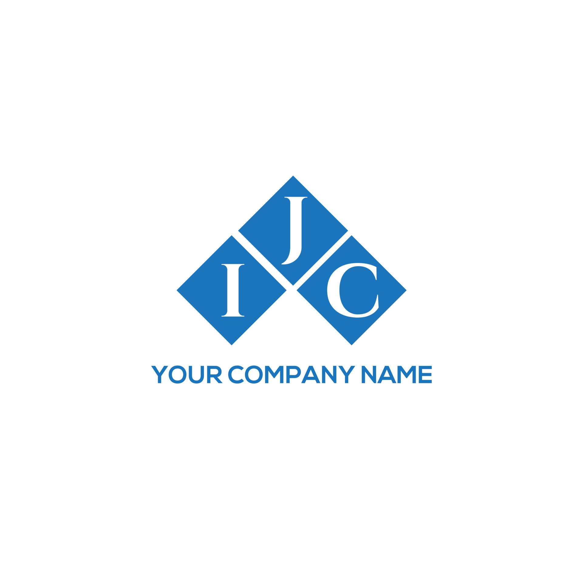 IJC letter logo design on WHITE background. IJC creative initials letter logo concept. IJC ...