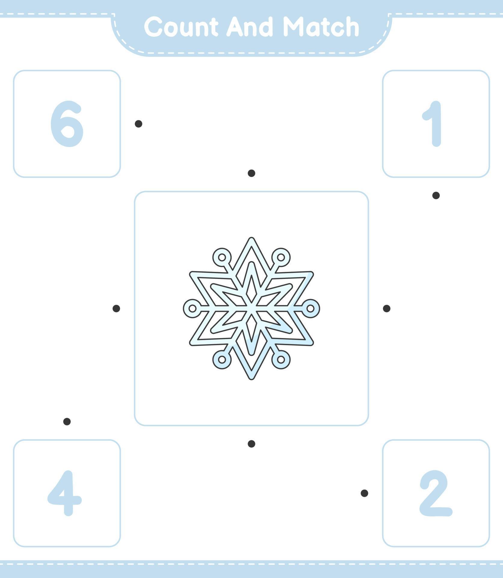 Count and match, count the number of Snowflake and match with the right ...