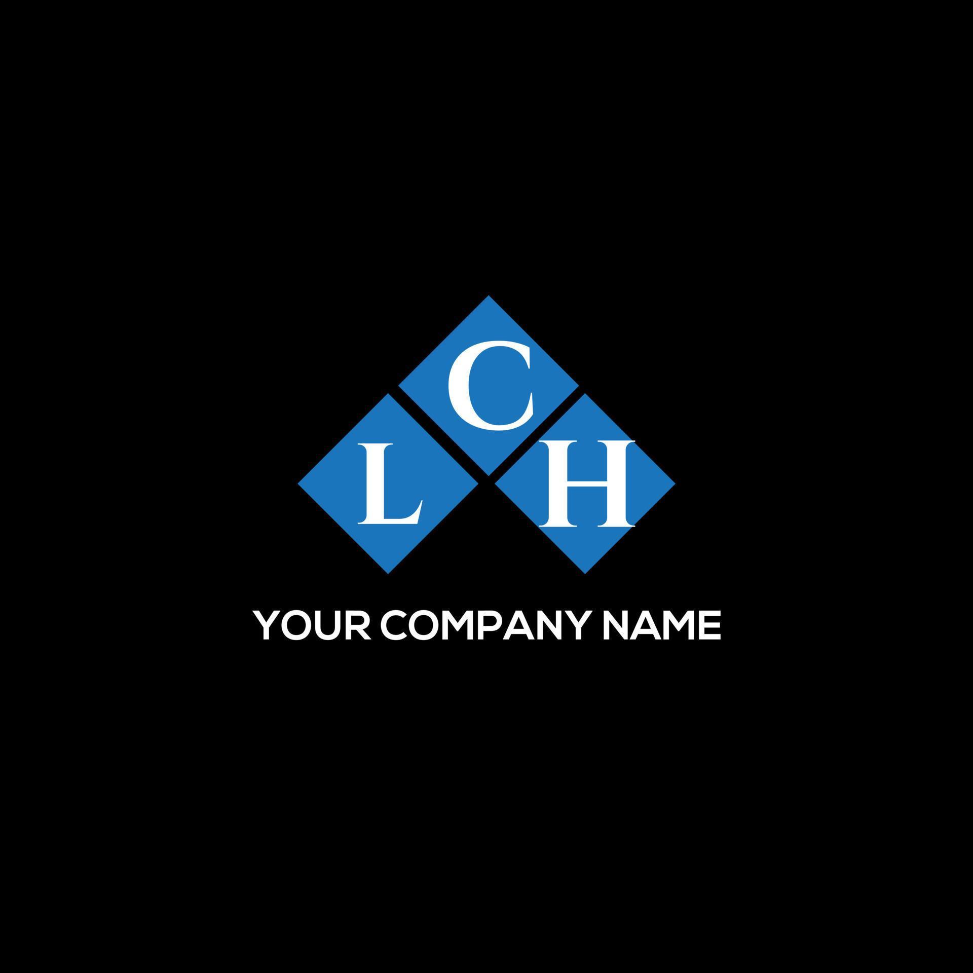 LCH letter logo design on BLACK background. LCH creative initials letter logo concept. LCH ...