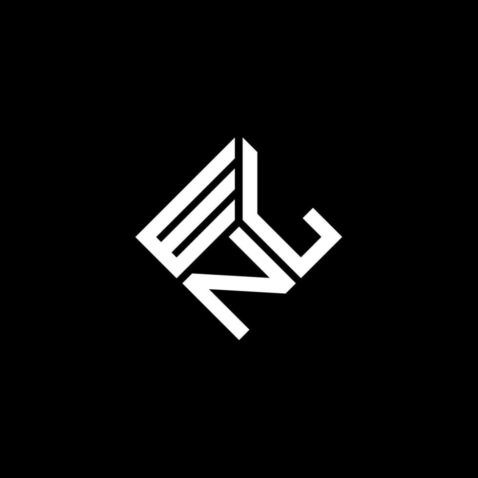 WLN letter logo design on black background. WLN creative initials ...